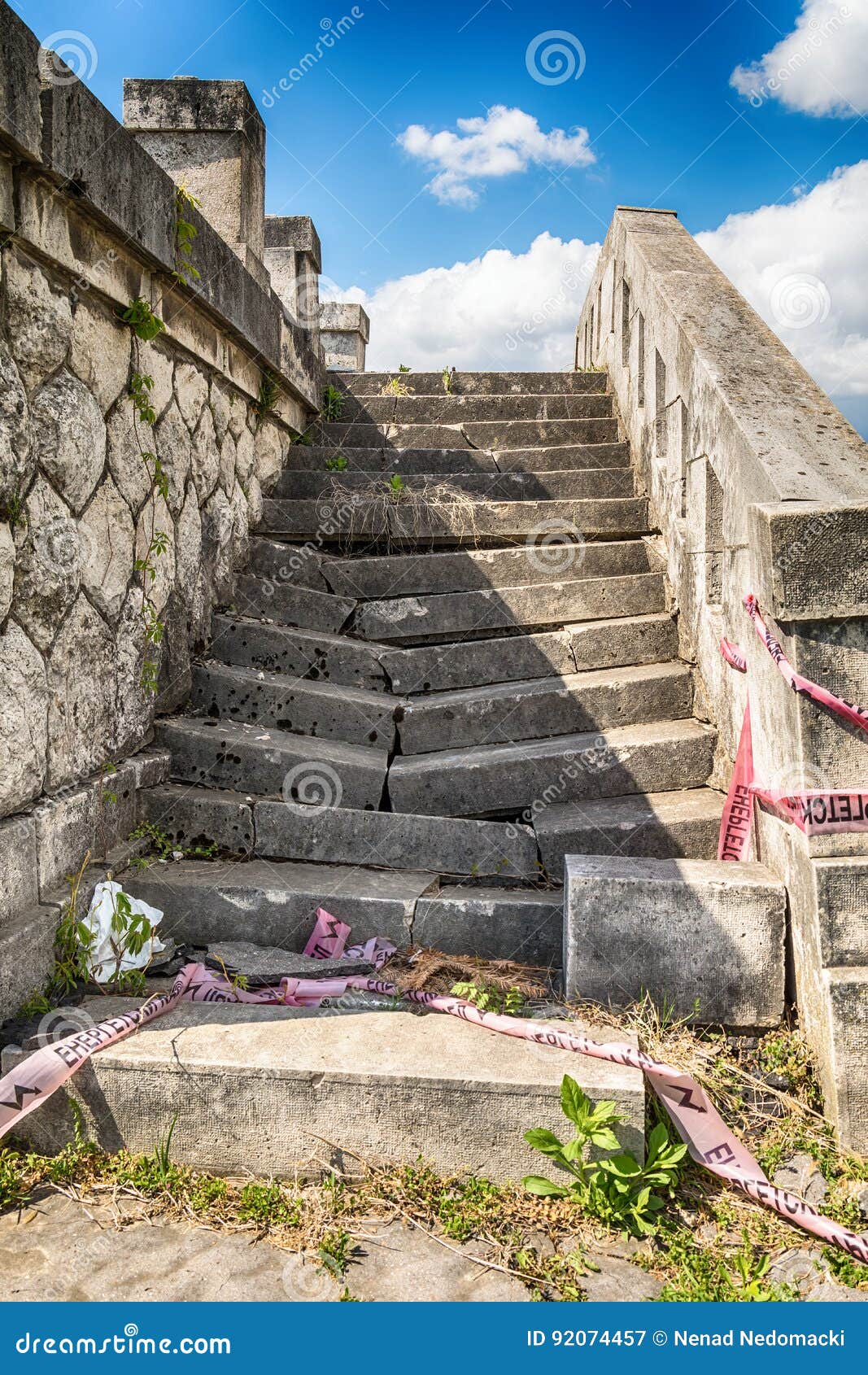 Dangerous steps stock image. Image of destruction, broken - 92074457
