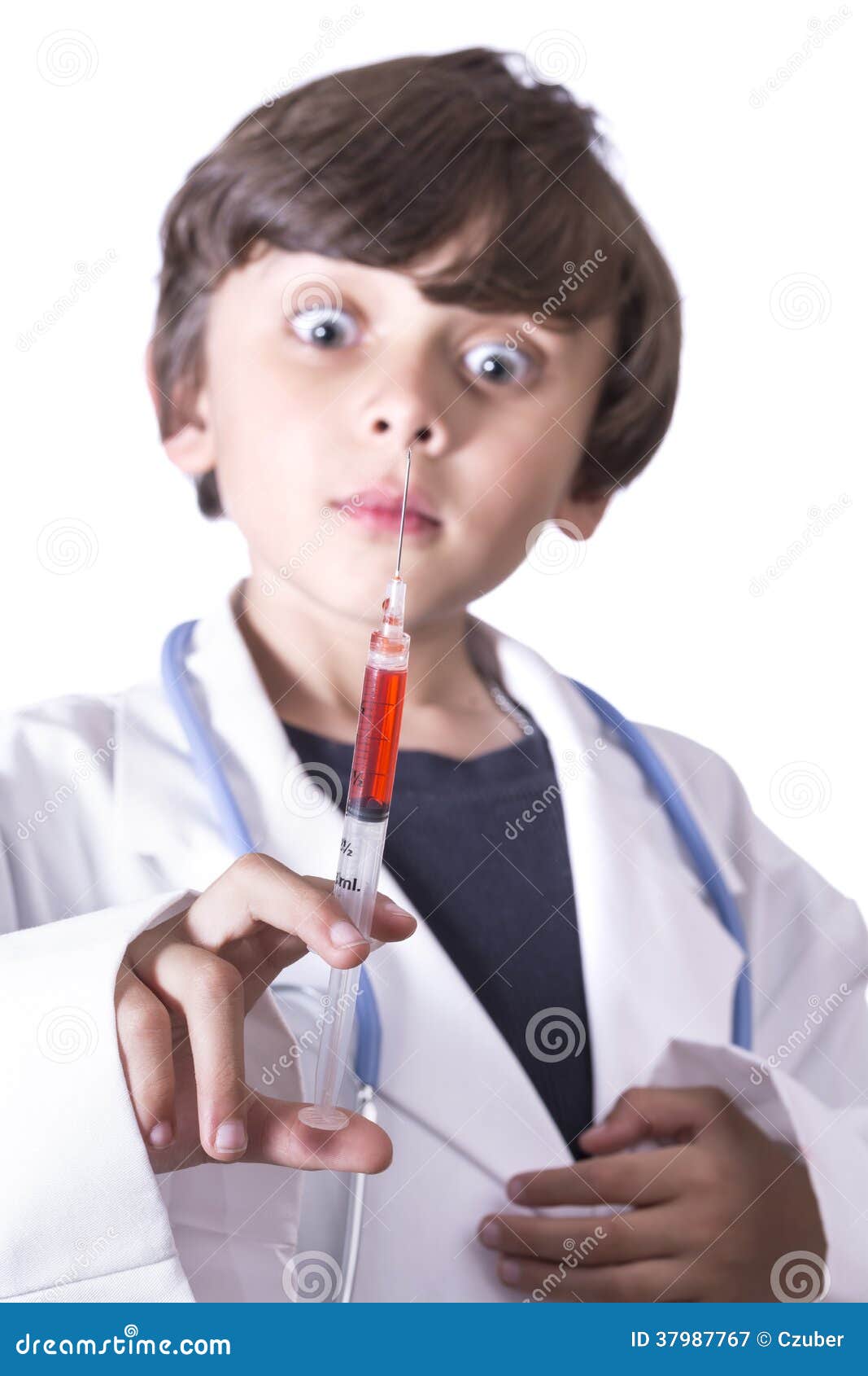 Dangerous syringe stock image. Image of elementary, shock - 37987767