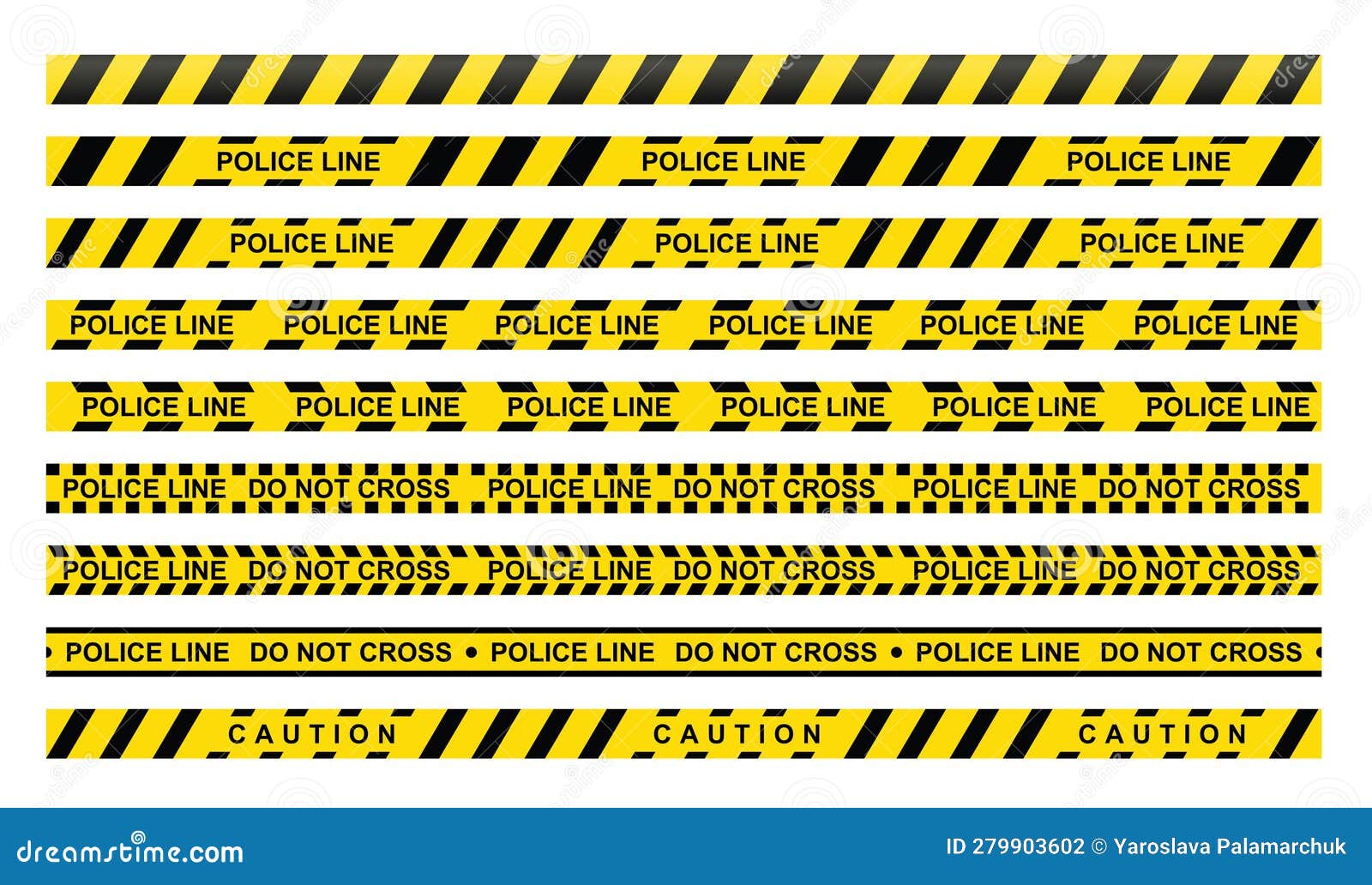 Dangerous Tape Pattern. CrimeLine: Abstract Police Tape Stock Vector ...