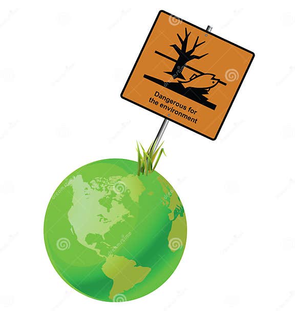 Dangerous To the Environment Sign Stock Vector - Illustration of ...