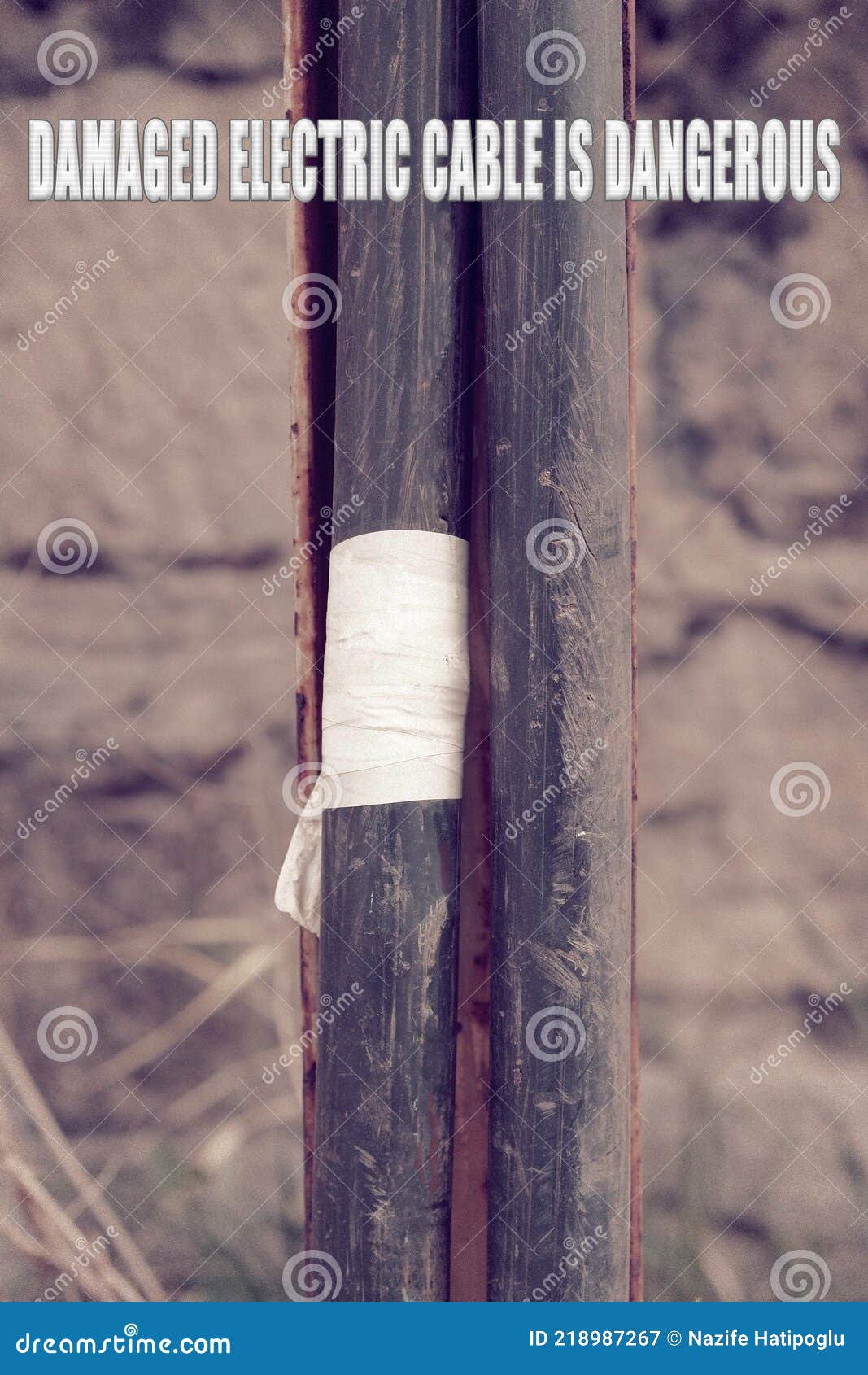 It is Dangerous To Use Repaired Damaged Power Cable, Damaged Cable ...