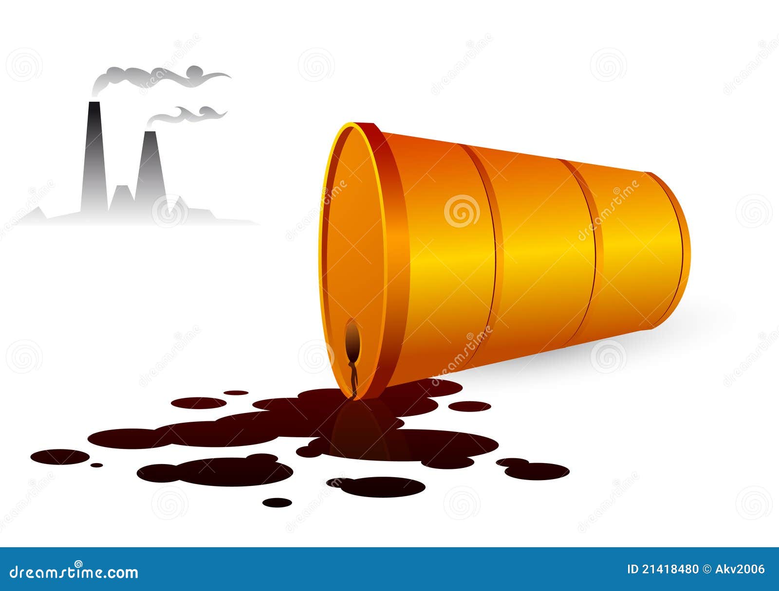 Dangerous toxic pollution stock vector. Illustration of object - 21418480