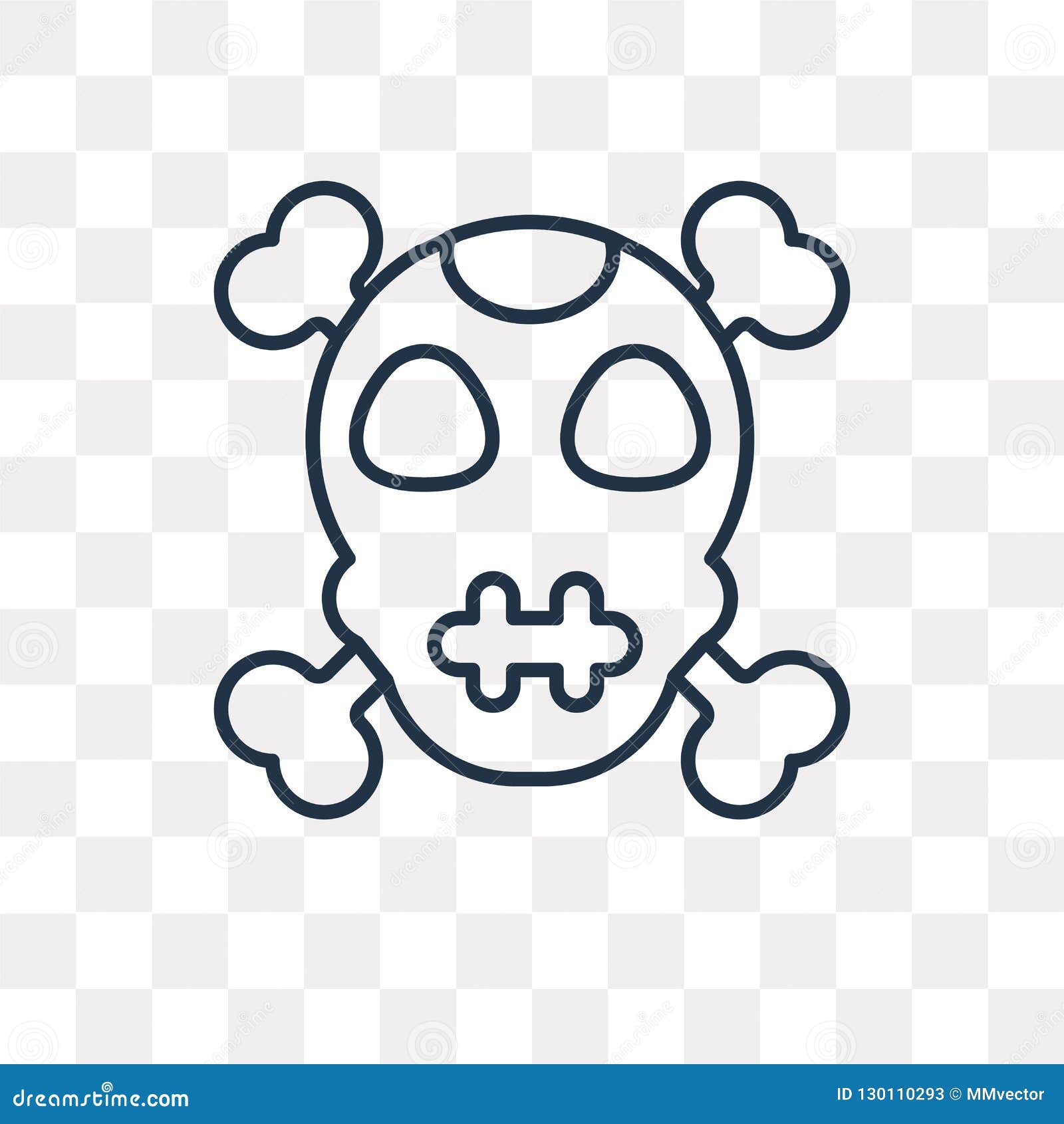 Dangerous Vector Icon Isolated on Transparent Background, Linear Stock ...