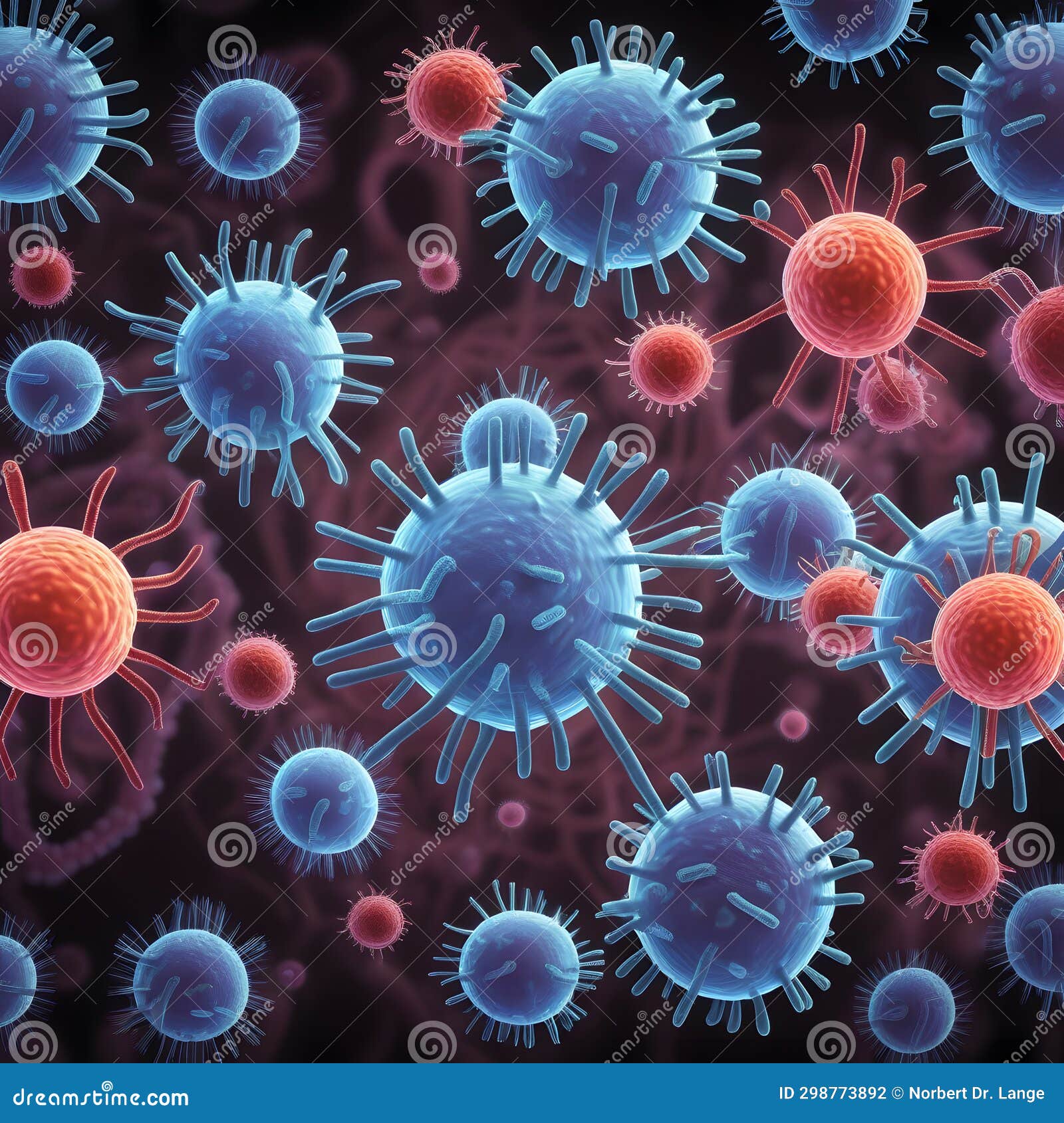 Danger Pathogens, AI-generatet Stock Photo - Image of body, health ...