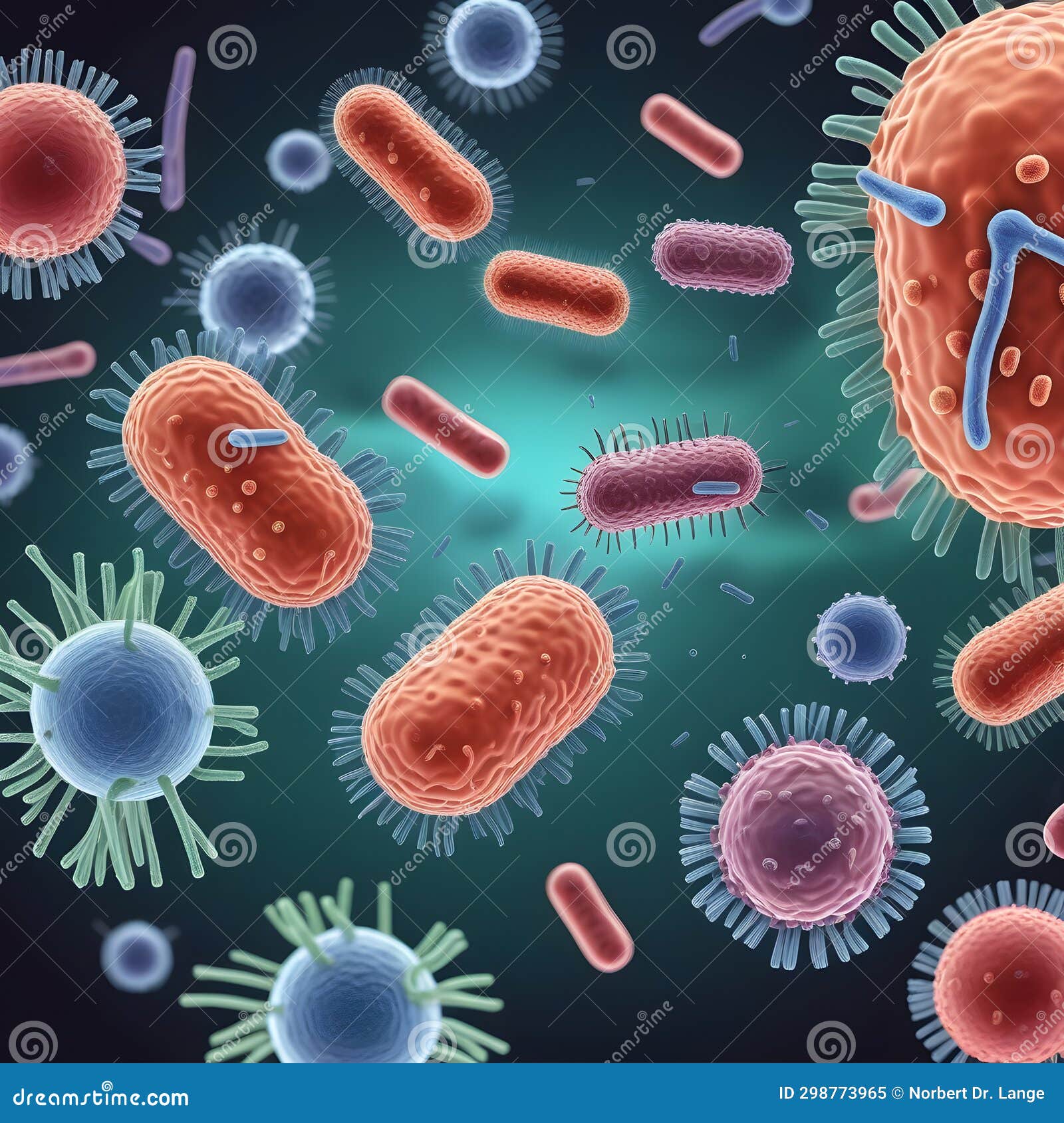 Danger Pathogens, AI-generatet Stock Image - Image of bacilli, health ...