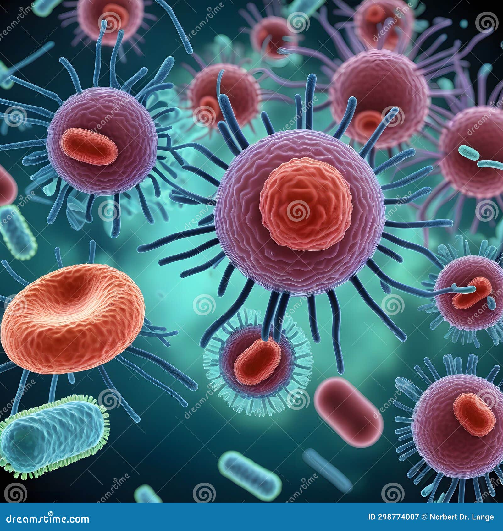 Danger Pathogens, AI-generatet Stock Illustration - Illustration of ...