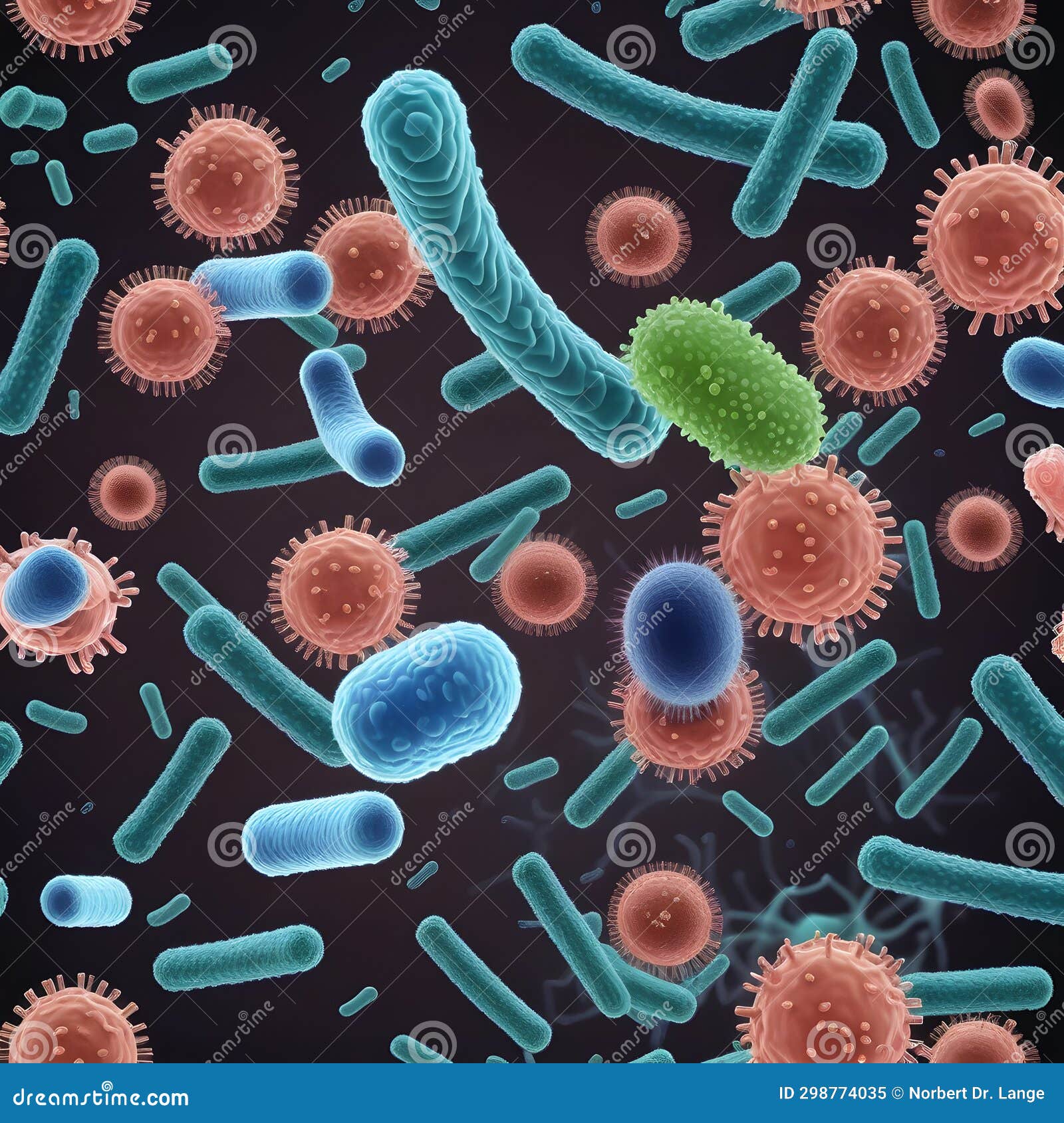 Danger Pathogens, AI-generatet Stock Illustration - Illustration of ...