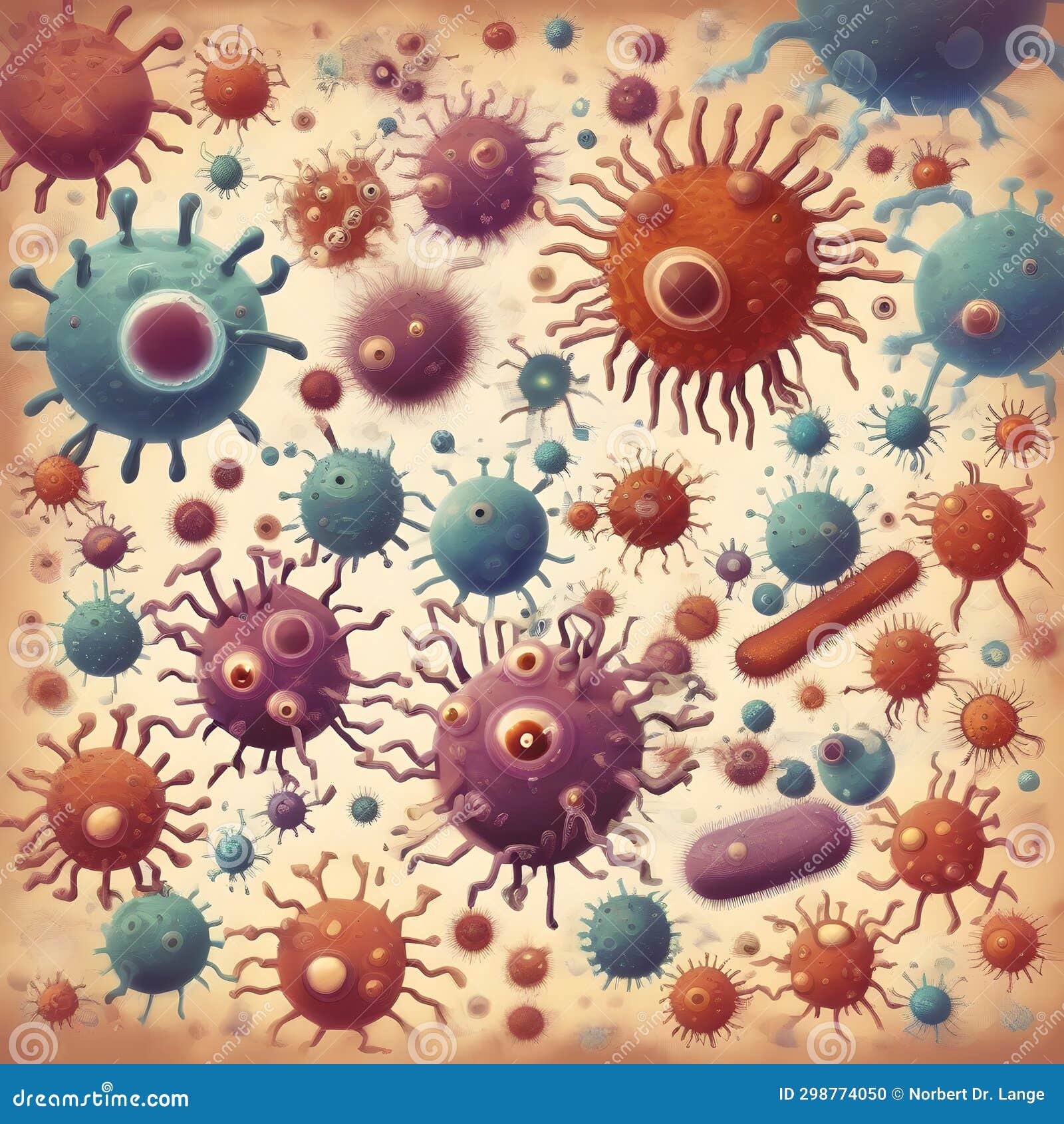 Danger Pathogens, AI-generatet Stock Illustration - Illustration of ...
