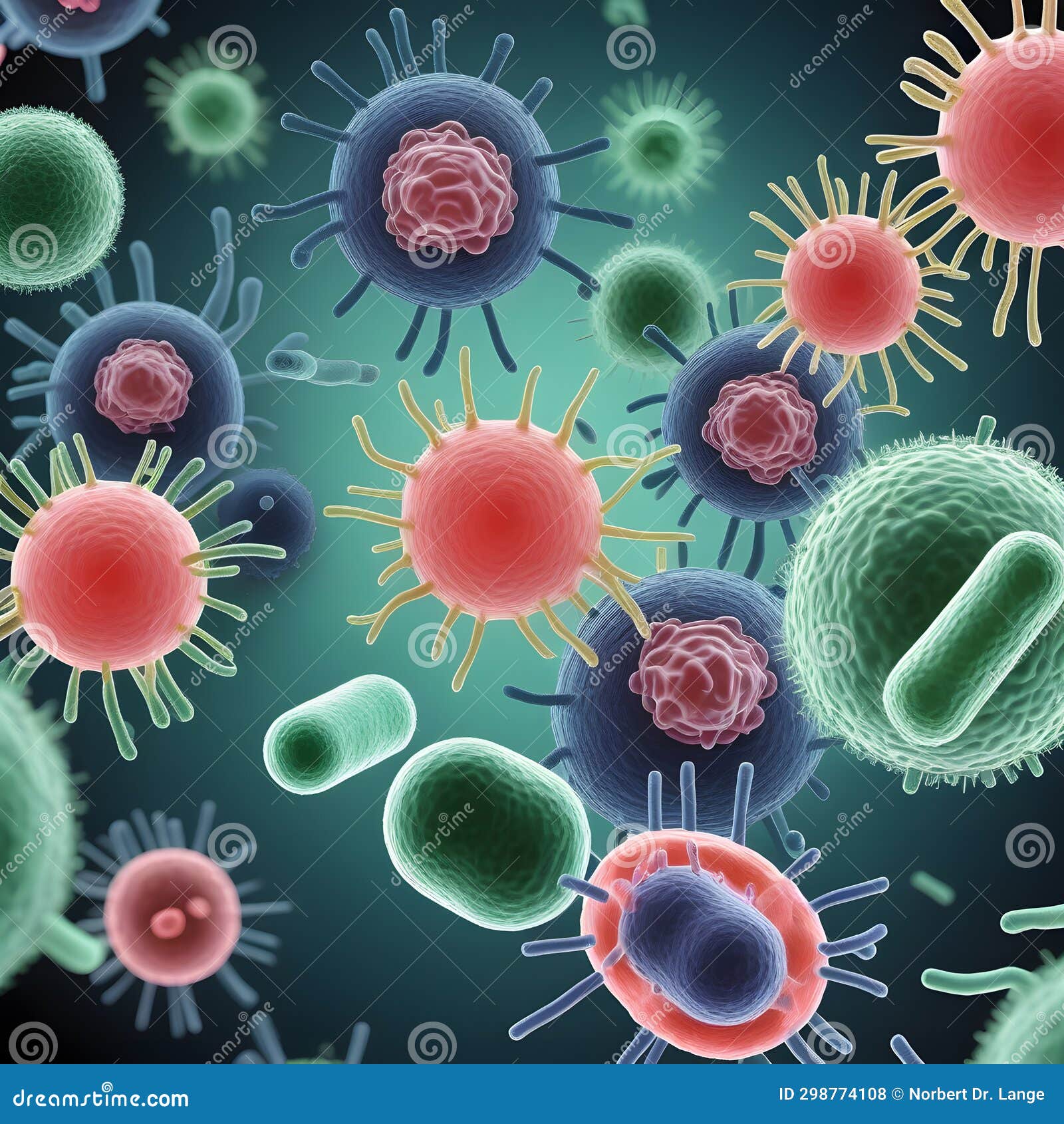 Danger Pathogens, AI-generatet Stock Illustration - Illustration of ...