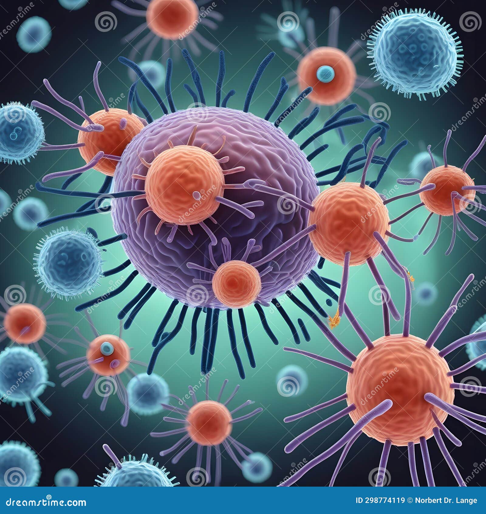 Danger Pathogens, AI-generatet Stock Illustration - Illustration of ...