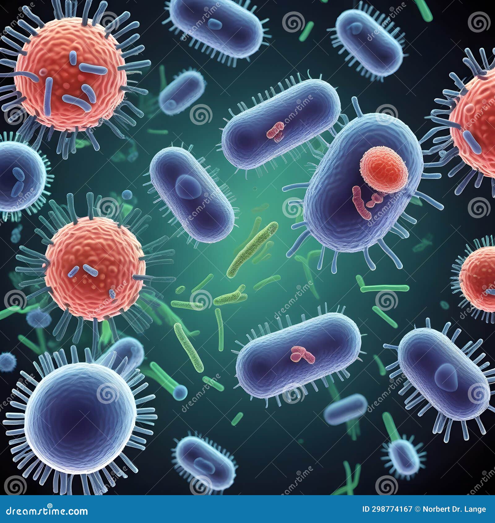 Danger Pathogens, AI-generatet Stock Illustration - Illustration of ...