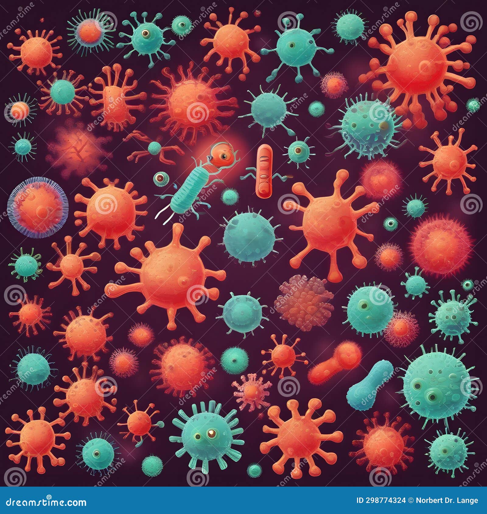 Danger Pathogens, AI-generatet Stock Photo - Image of deadly, danger ...