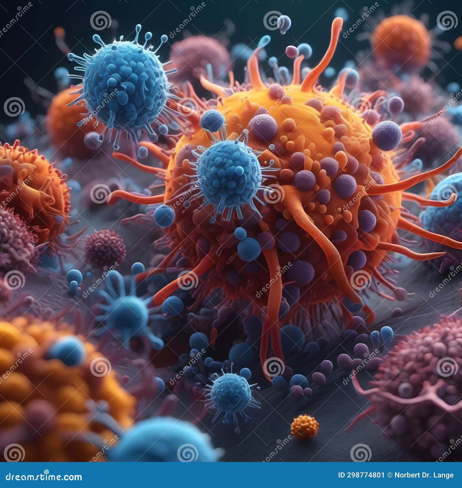 Danger Pathogens, AI-generatet Stock Illustration - Illustration of ...