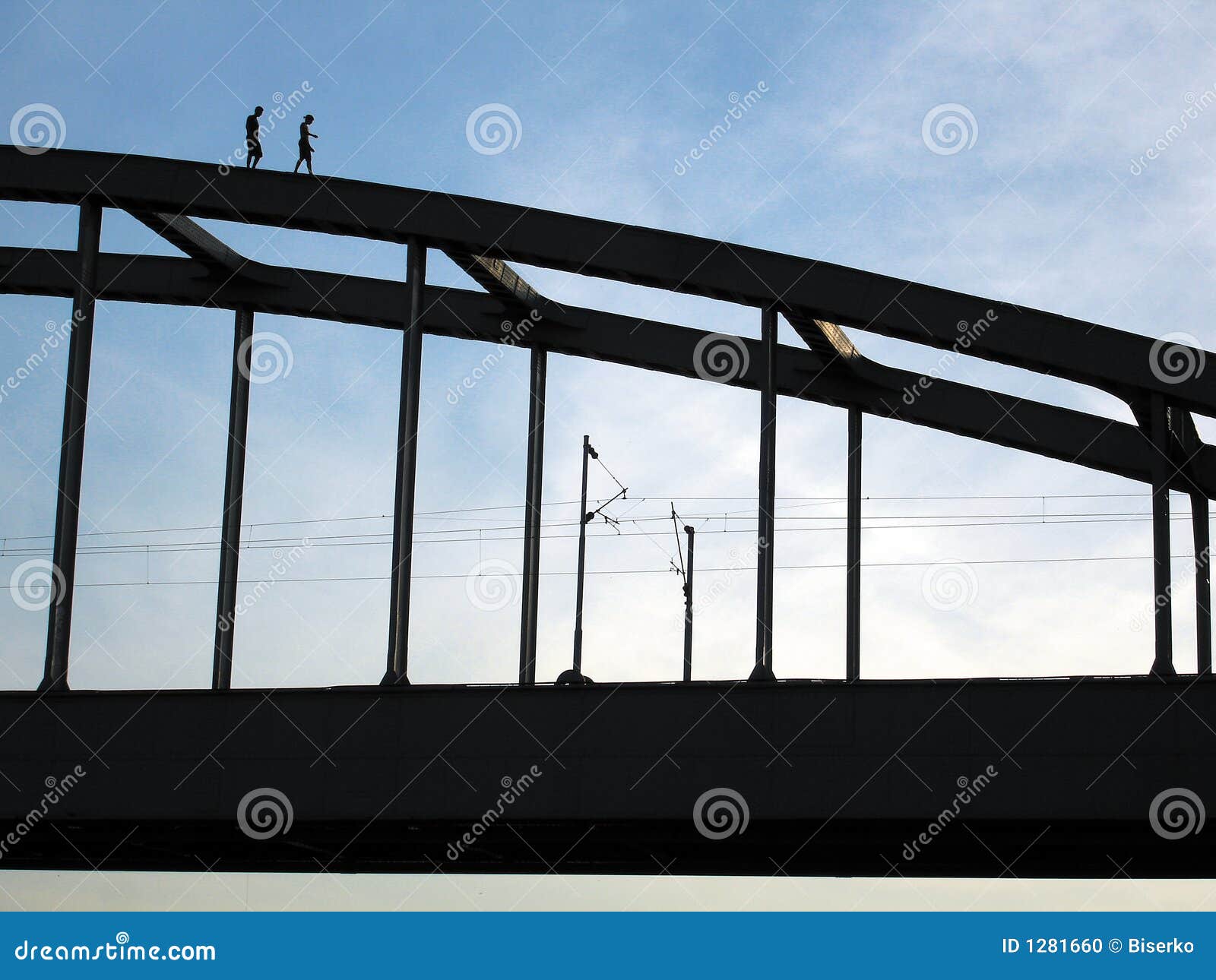 Dangerous Walk Over the Bridge Stock Photo - Image of hazard, outdoors ...