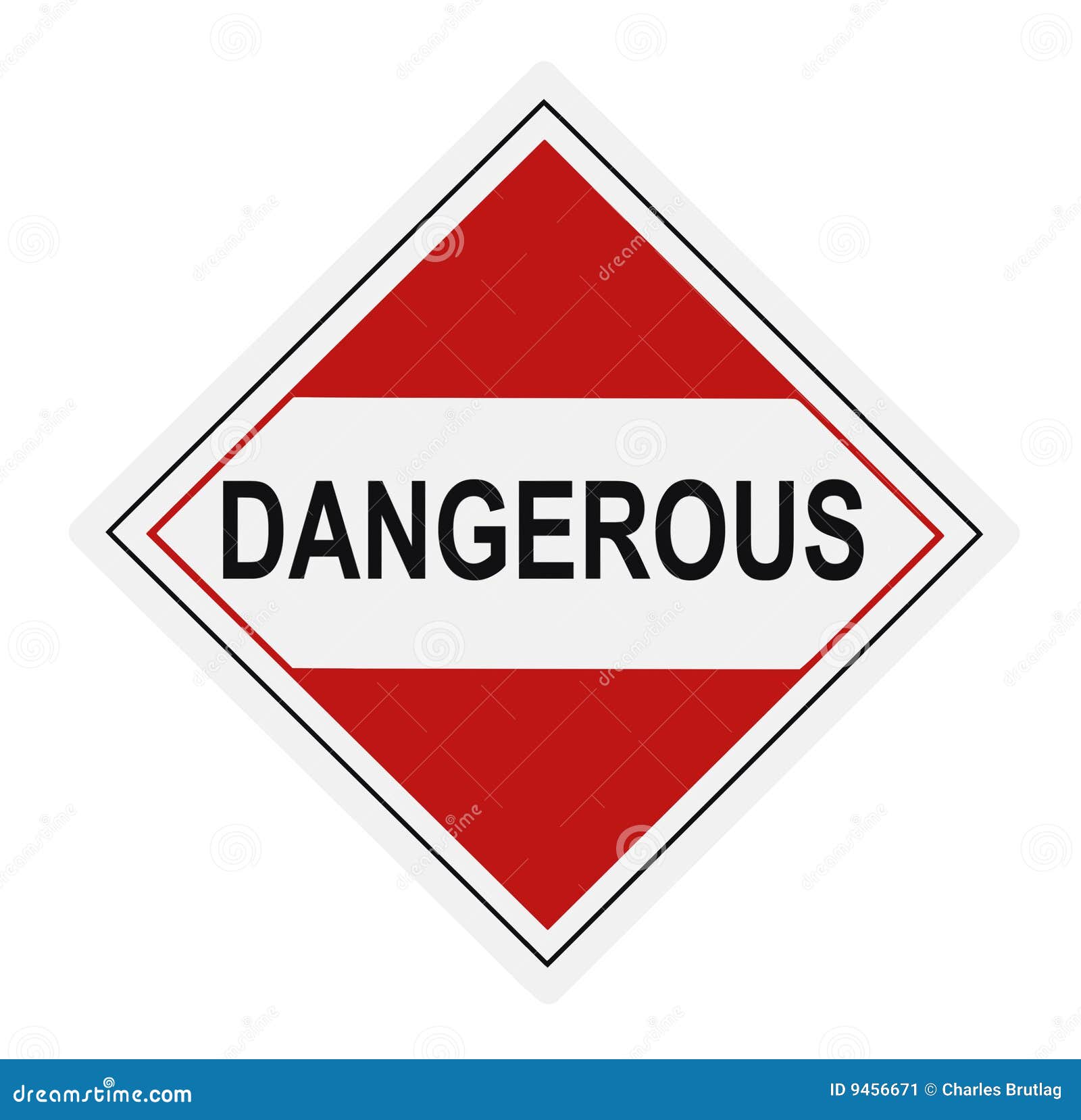 Dangerous Warning Label stock image. Image of cutout, transportation ...