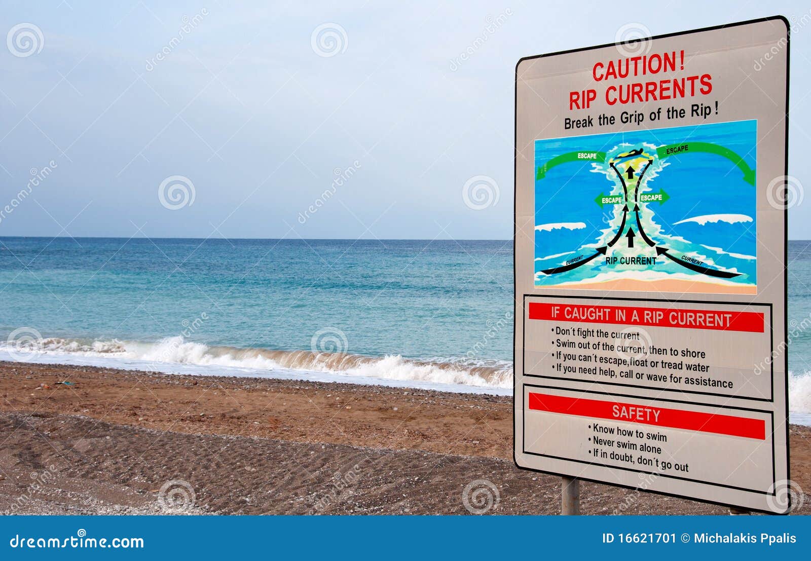 Dangerous Waves Warning Sign Stock Image - Image of horizontal, danger ...