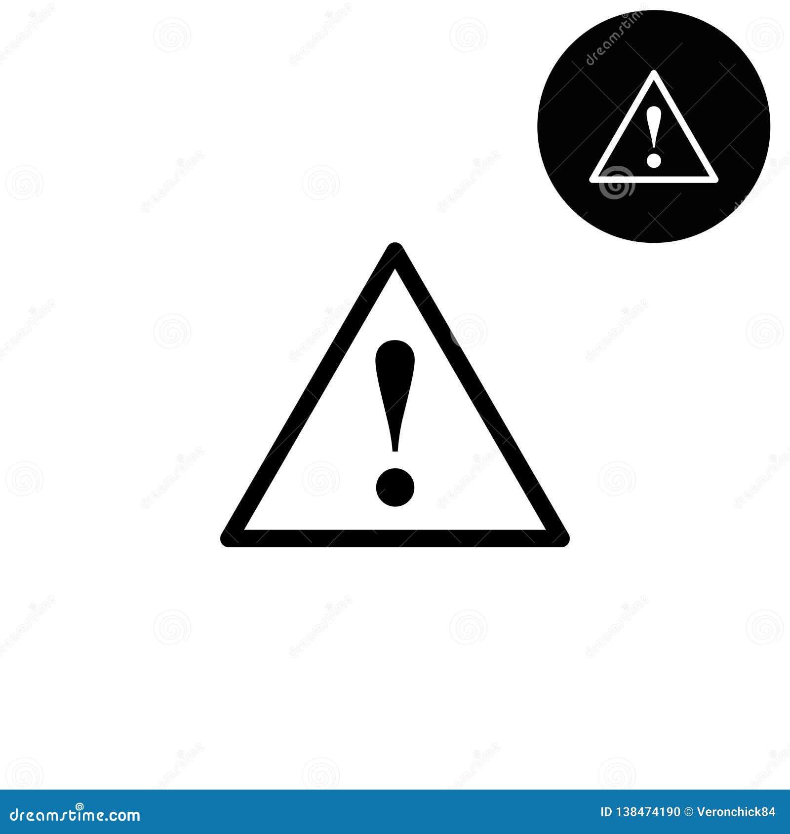 Dangerous - White Vector Icon Stock Vector - Illustration of label ...