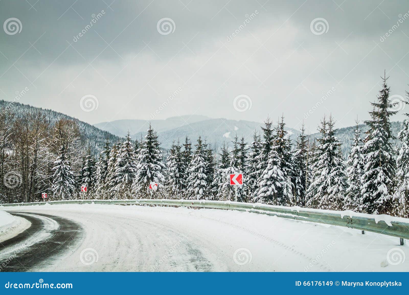Dangerous Winding Road in the Carpathian Mountains Stock Image - Image ...