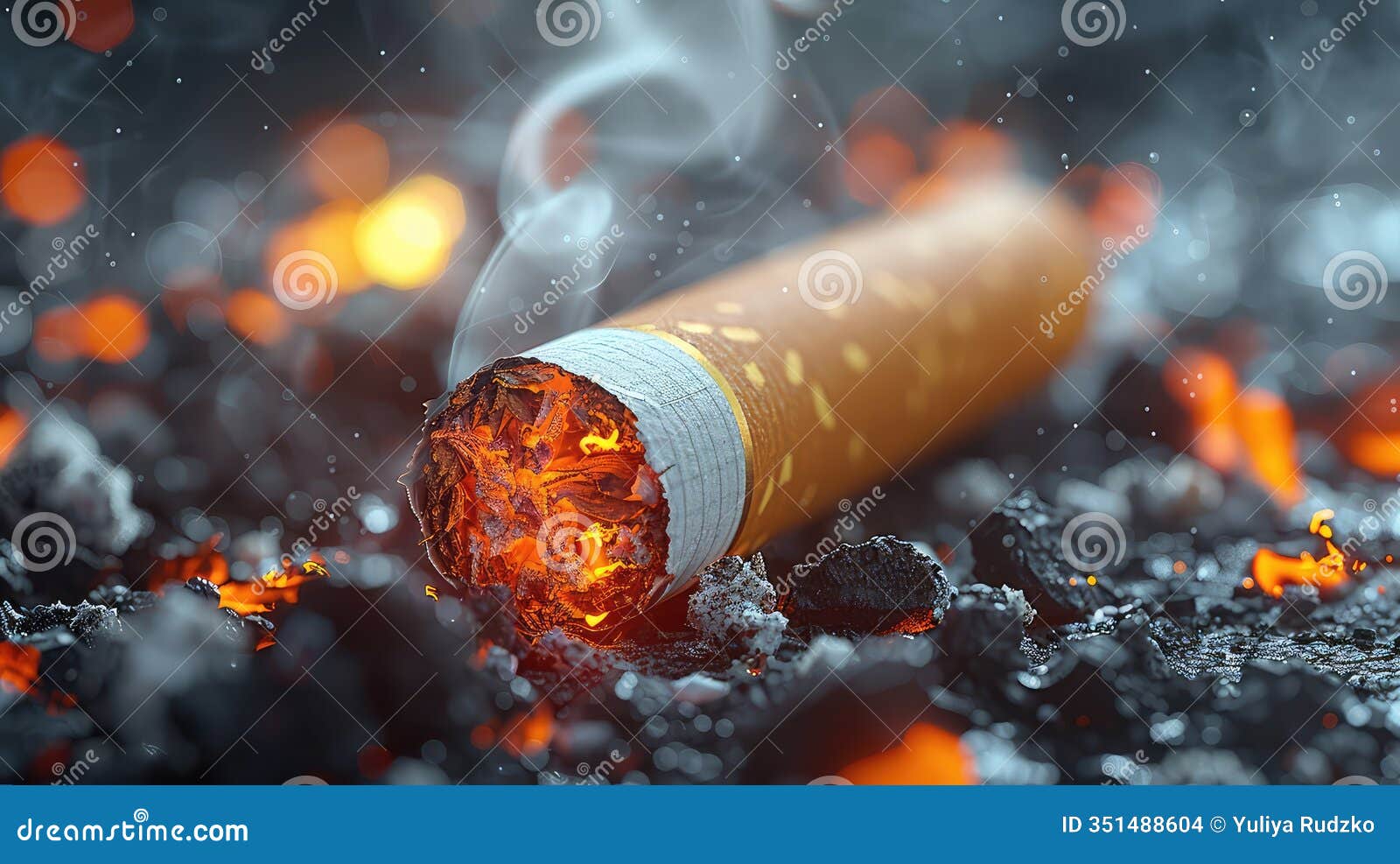 The Dangers of Smoking: Illustration of Harmful Smoke Damaging Lungs ... The Dangers of Smoking: Illustration of Harmful Smoke Damaging Lungs ...