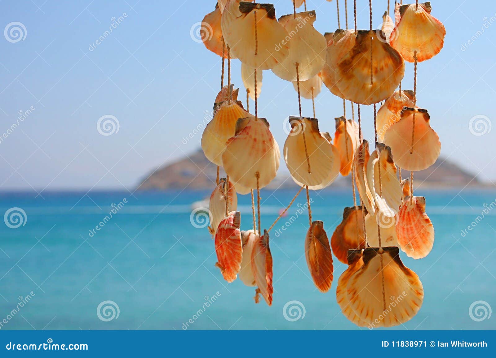 Dangling Shells in a Wind Chime Stock Image - Image of wind, space ...