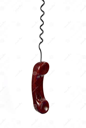 Dangling Telephone Receiver Stock Photo - Image of object, global: 8003576