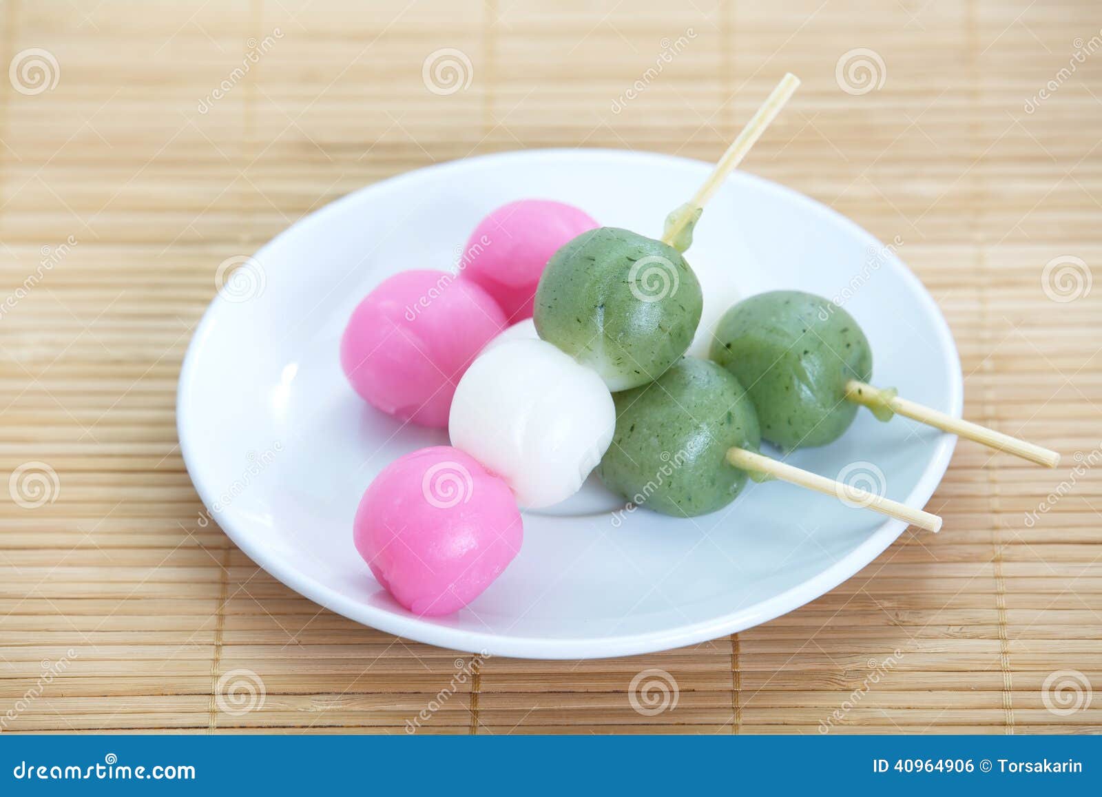 Dango Japanese Dumpling and Sweet Stock Photo - Image of confection ...