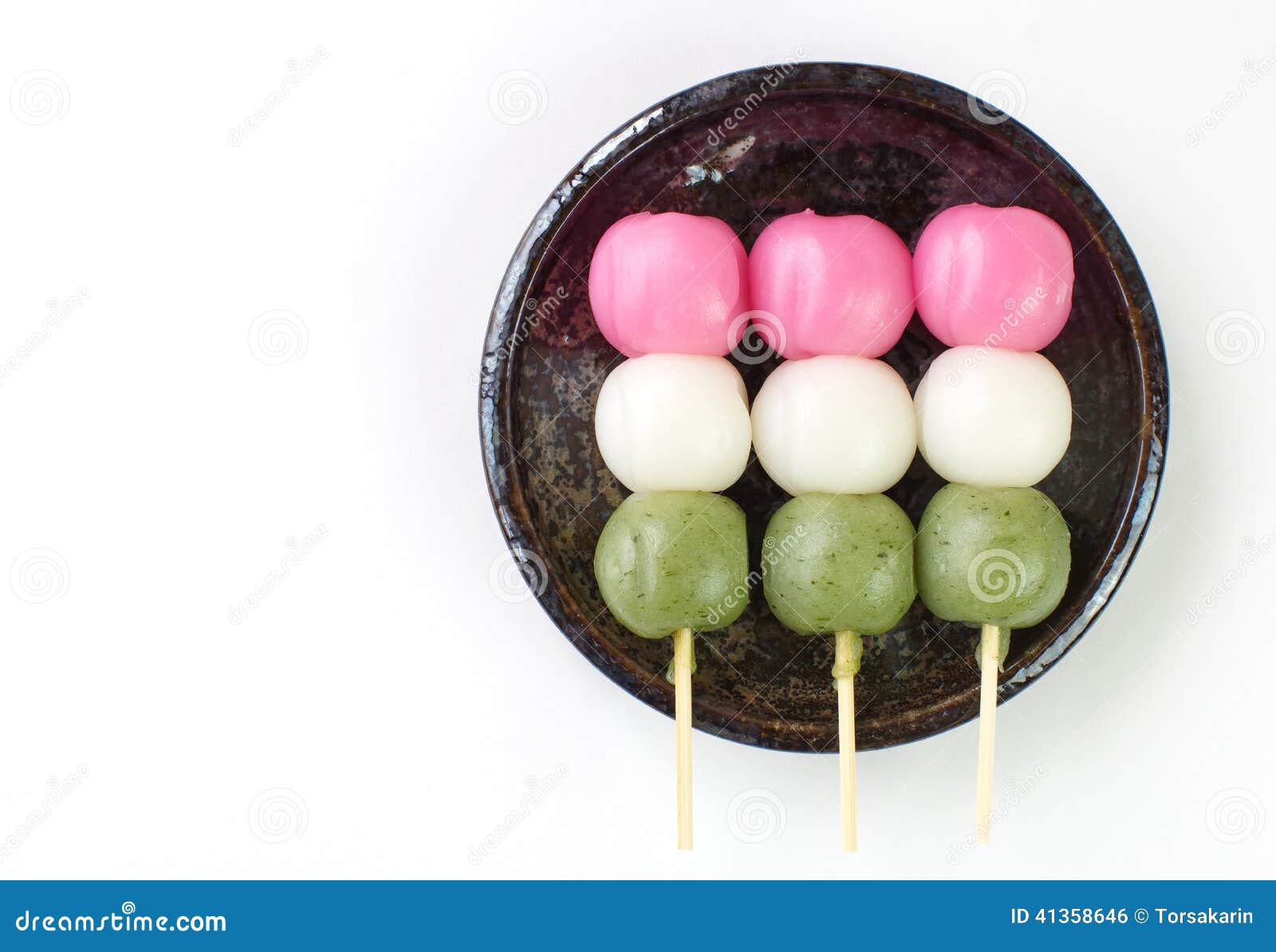 Dango Japanese Dumpling and Sweet Stock Photo - Image of food, plate ...