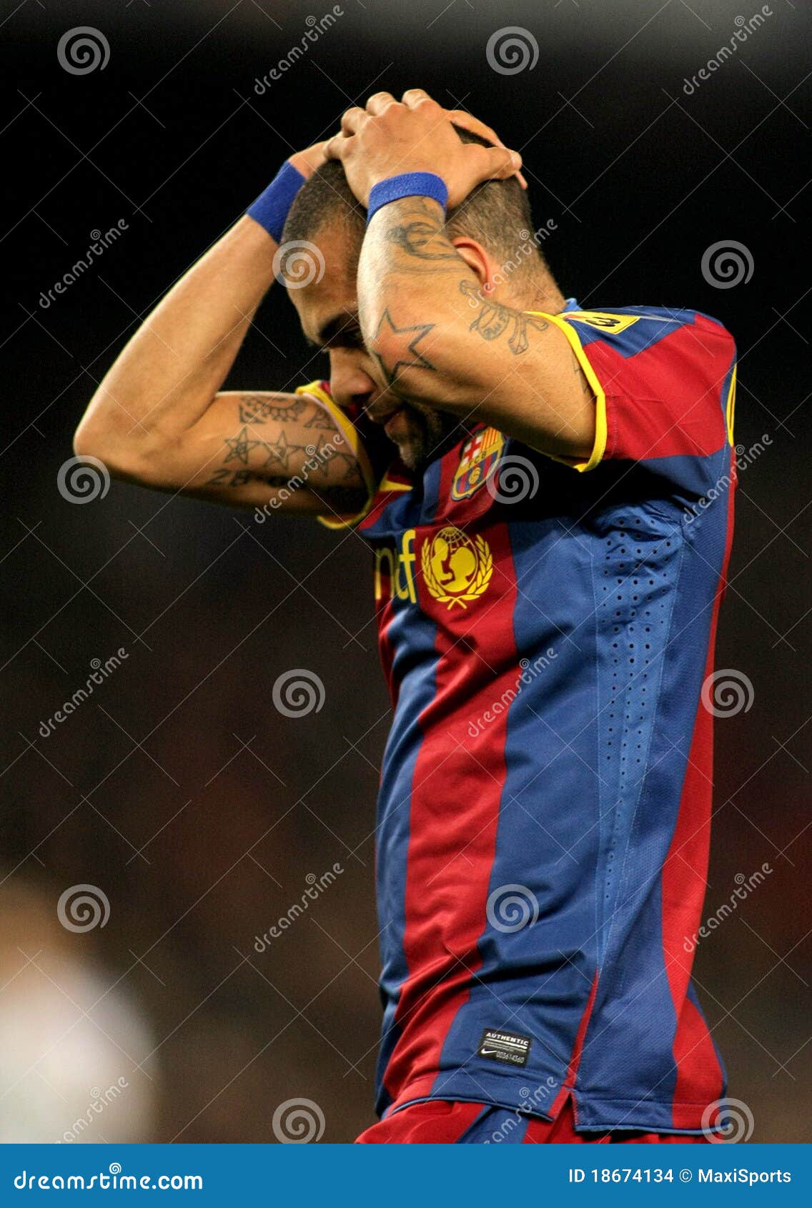 Daniel Alves of Barcelona editorial stock image. Image of sport - 18674134
