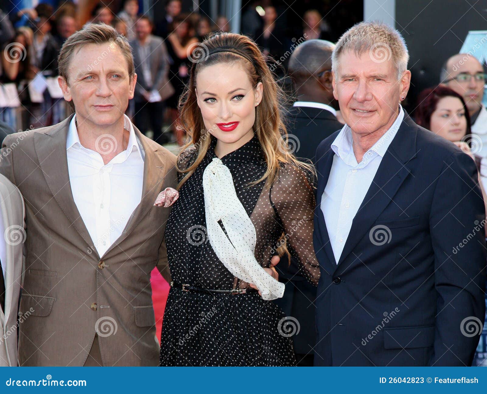 Daniel Craig,Harrison Ford,Olivia Wilde Editorial Stock Photo - Image ...