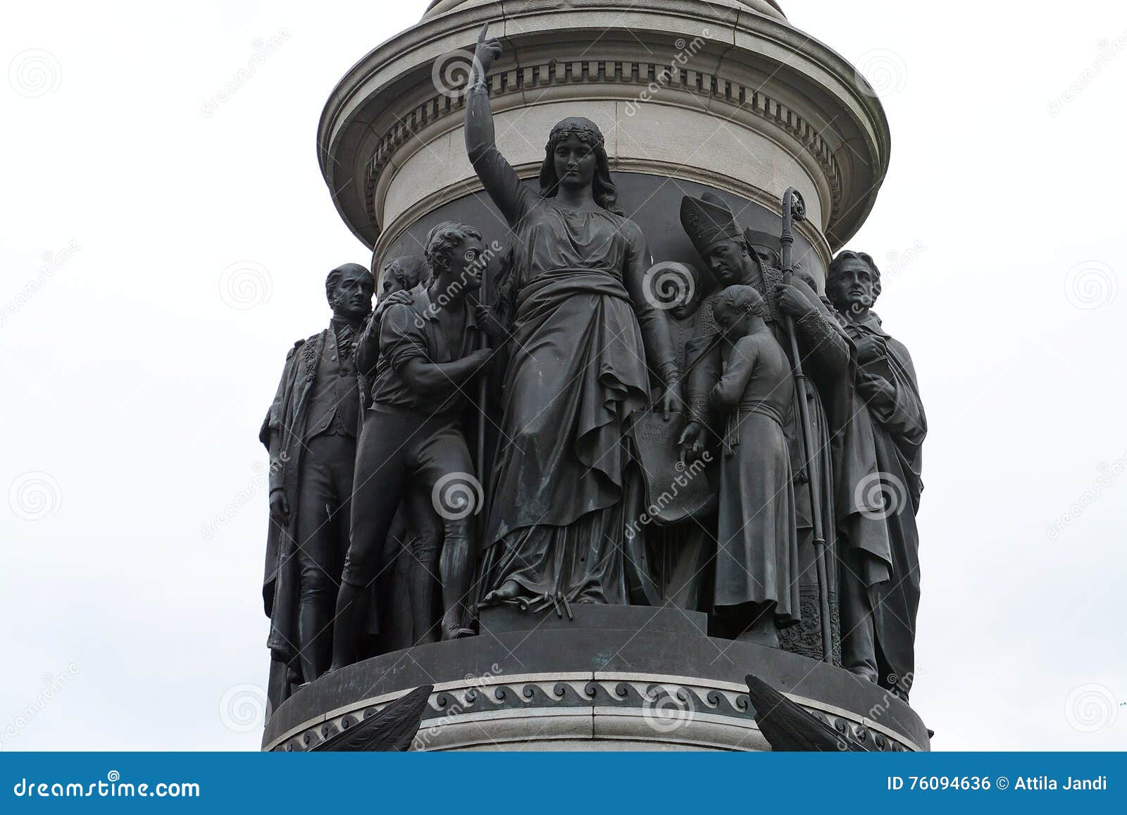 Daniel O`Connell Memorial, Dublin, Ireland Editorial Photo - Image of ...