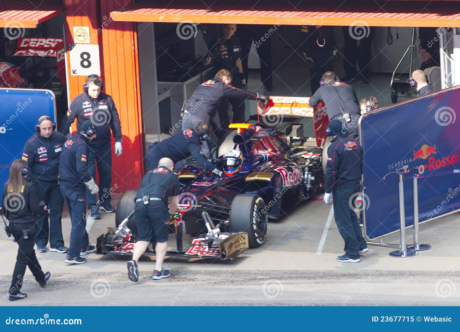 Daniel Ricciardo in Box - Toro Rosso Editorial Image - Image of ...