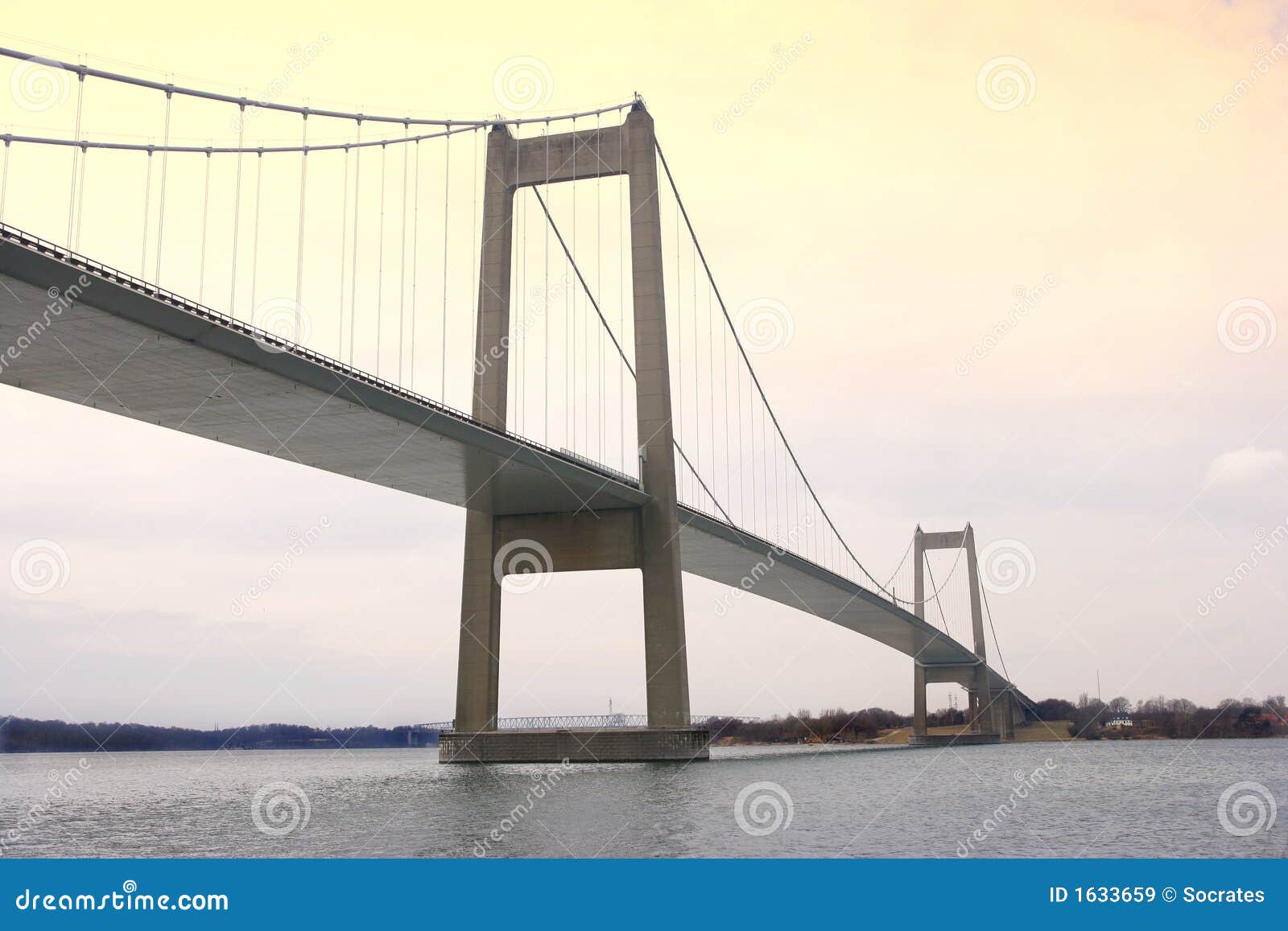 Danish bridge stock image. Image of jutland, city, evening - 1633659