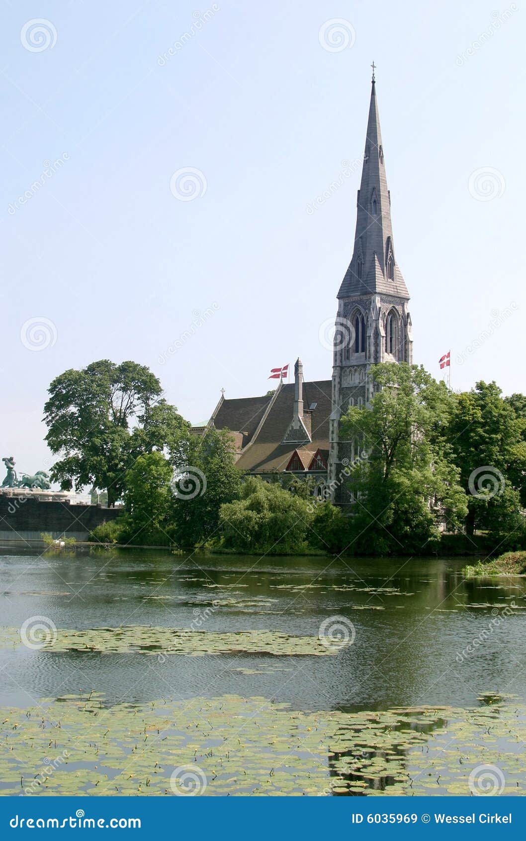 Danish Church in Copenhagen Stock Image - Image of leaves, historic ...
