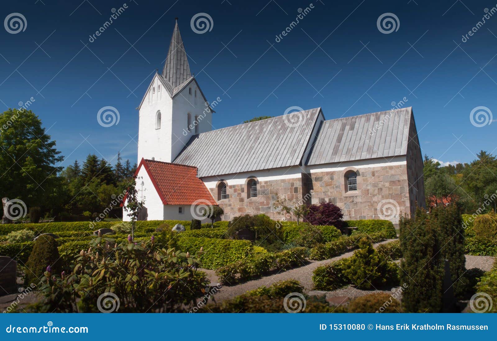 Danish Church in Summertime Stock Photo - Image of church, danish: 15310080