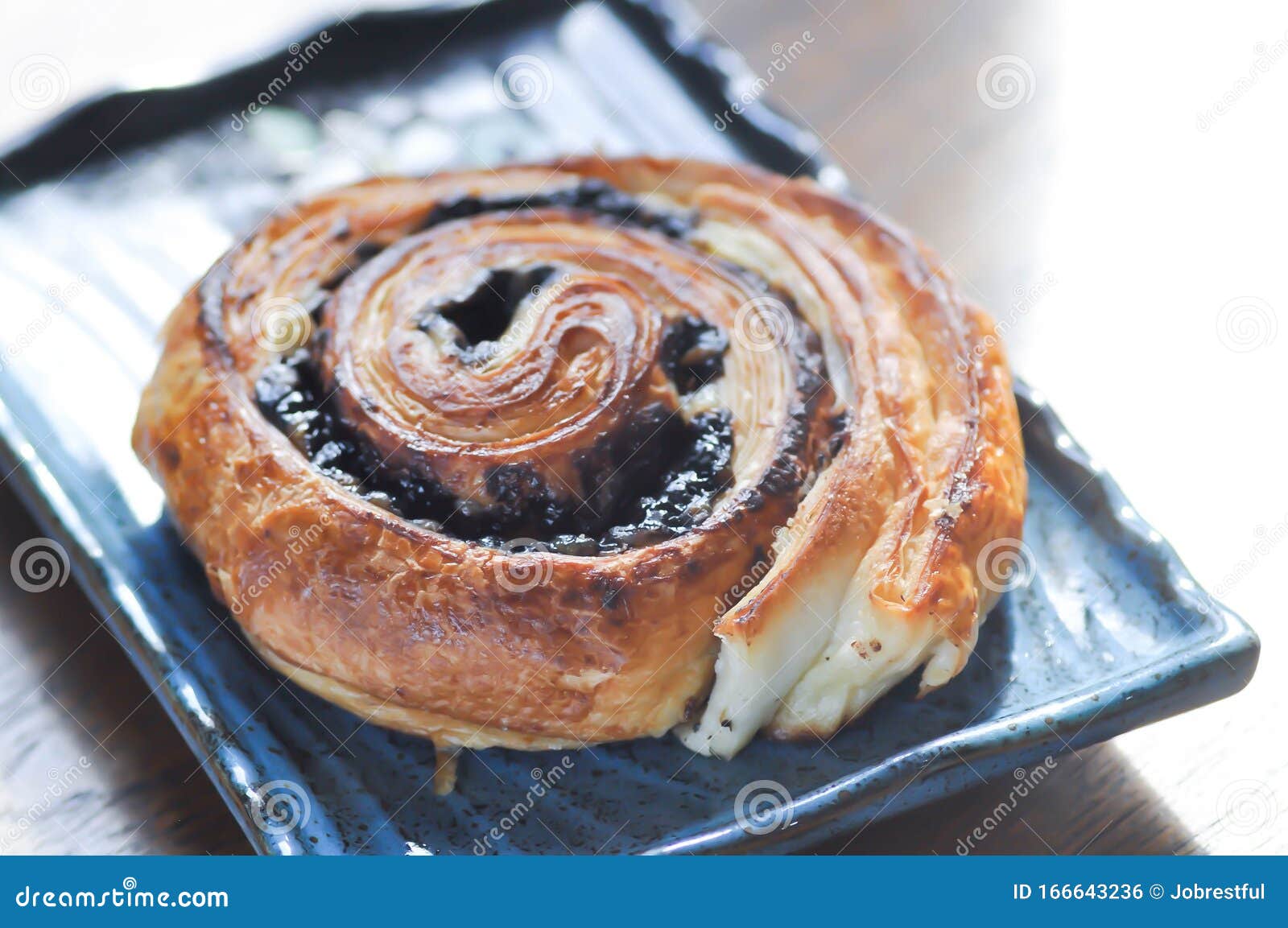 Danish, Danish Pastry or Chocolate Danish Stock Photo - Image of cafe ...