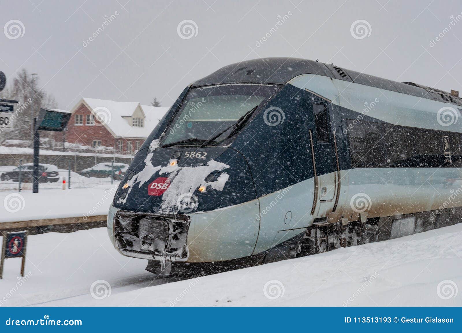 Danish DSB IC4 Train Set As a Regional Train at Vordingborg Train ...