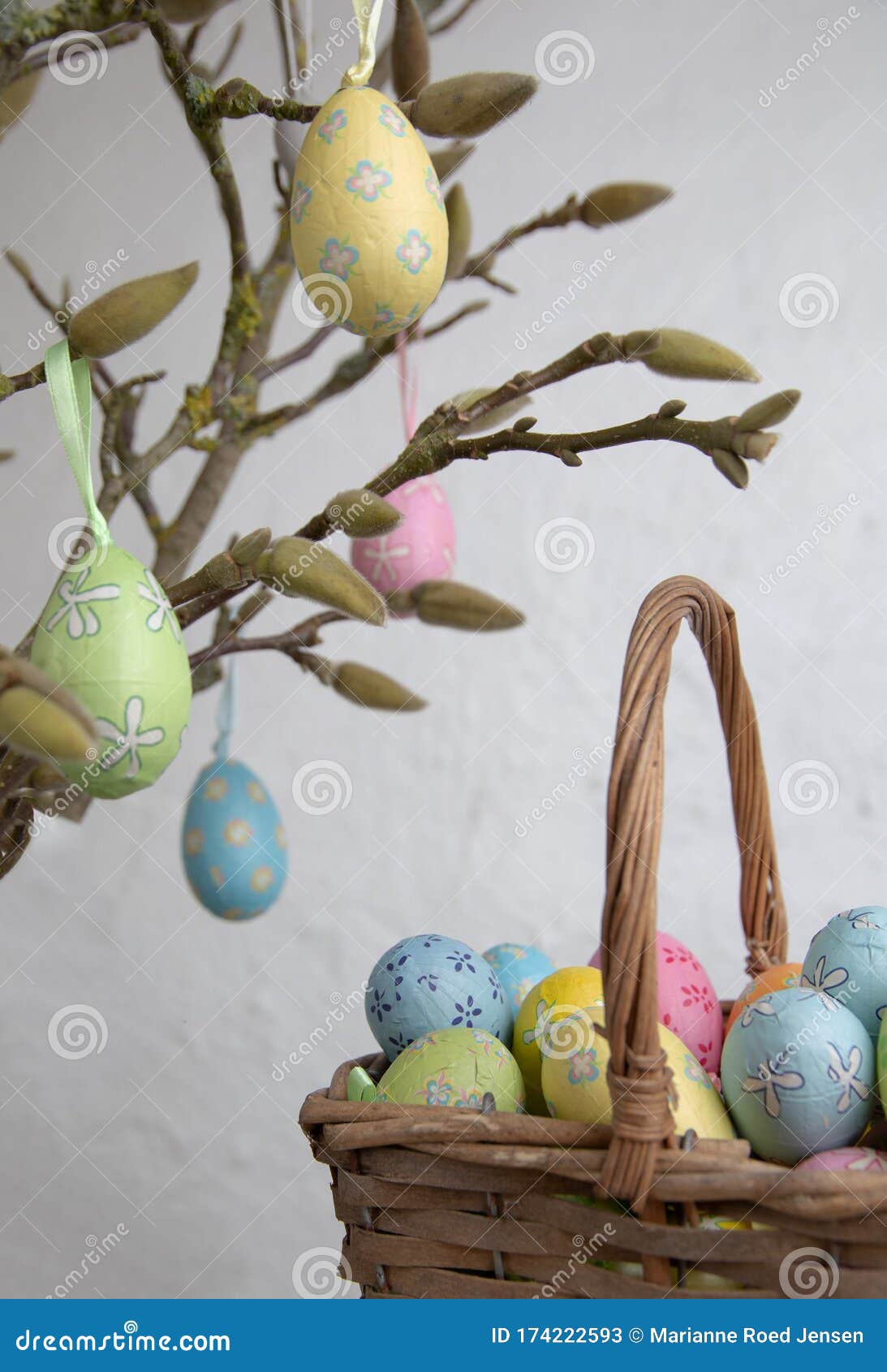 The Danish Easter Decoration Stock Image - Image of danish, denmark ...