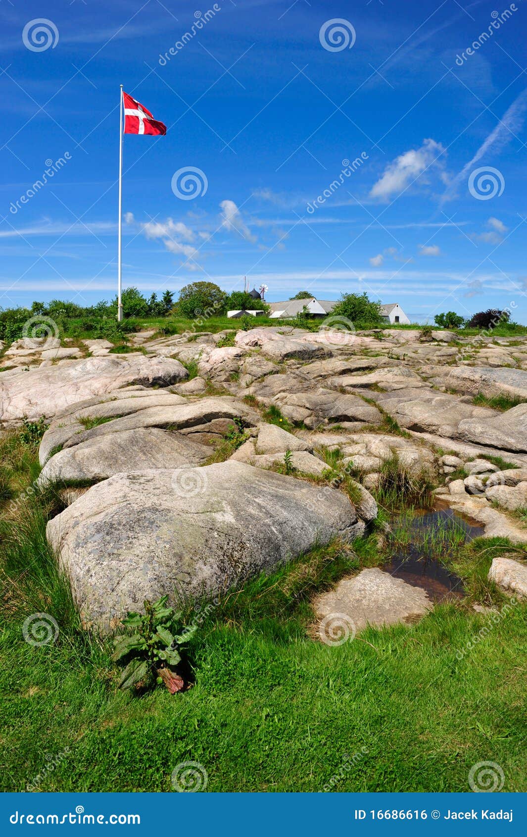 Danish flag stock photo. Image of bornholm, journey, europe - 16686616