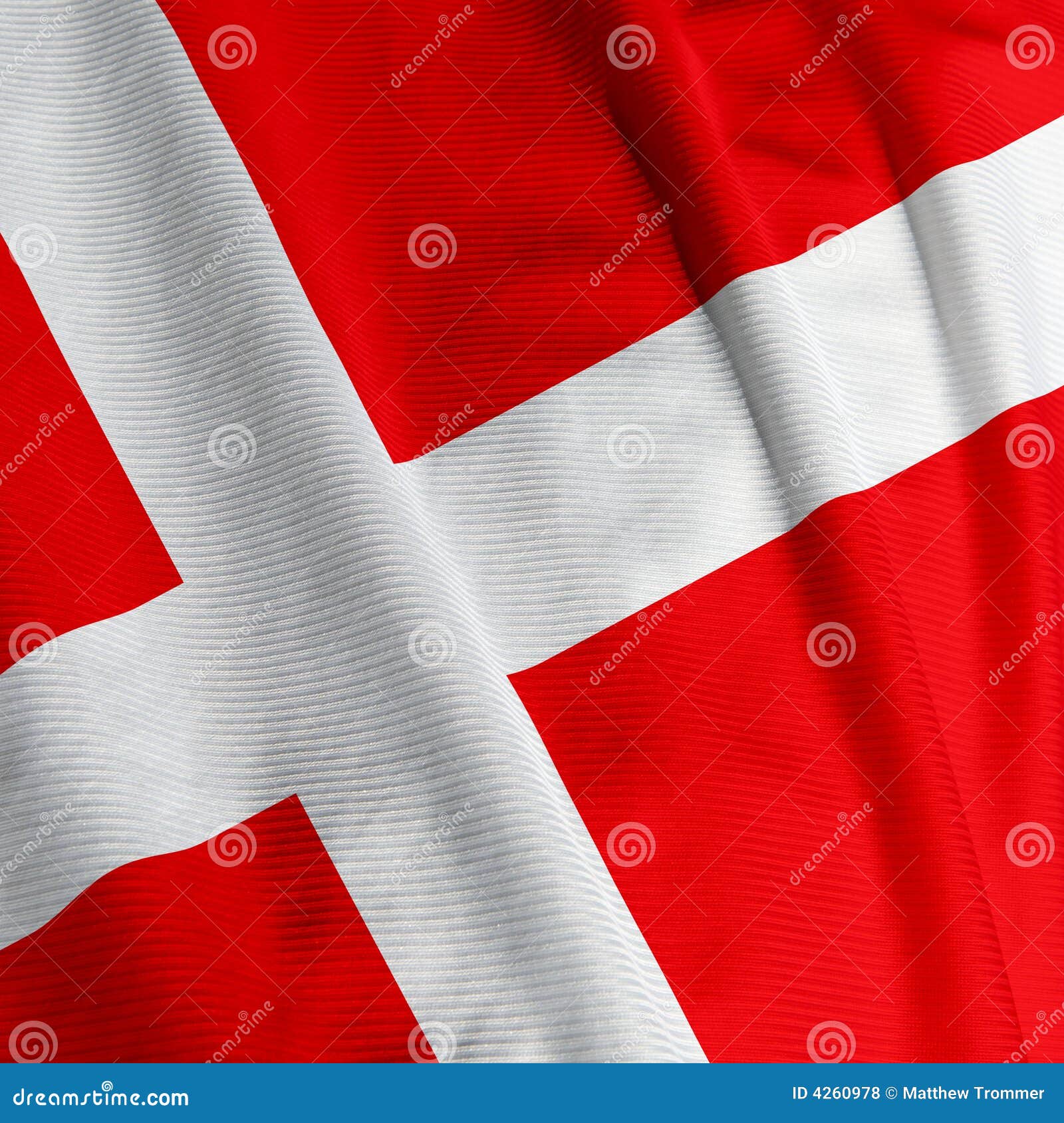 Danish Flag Closeup stock photo. Image of danish, patriotism - 4260978