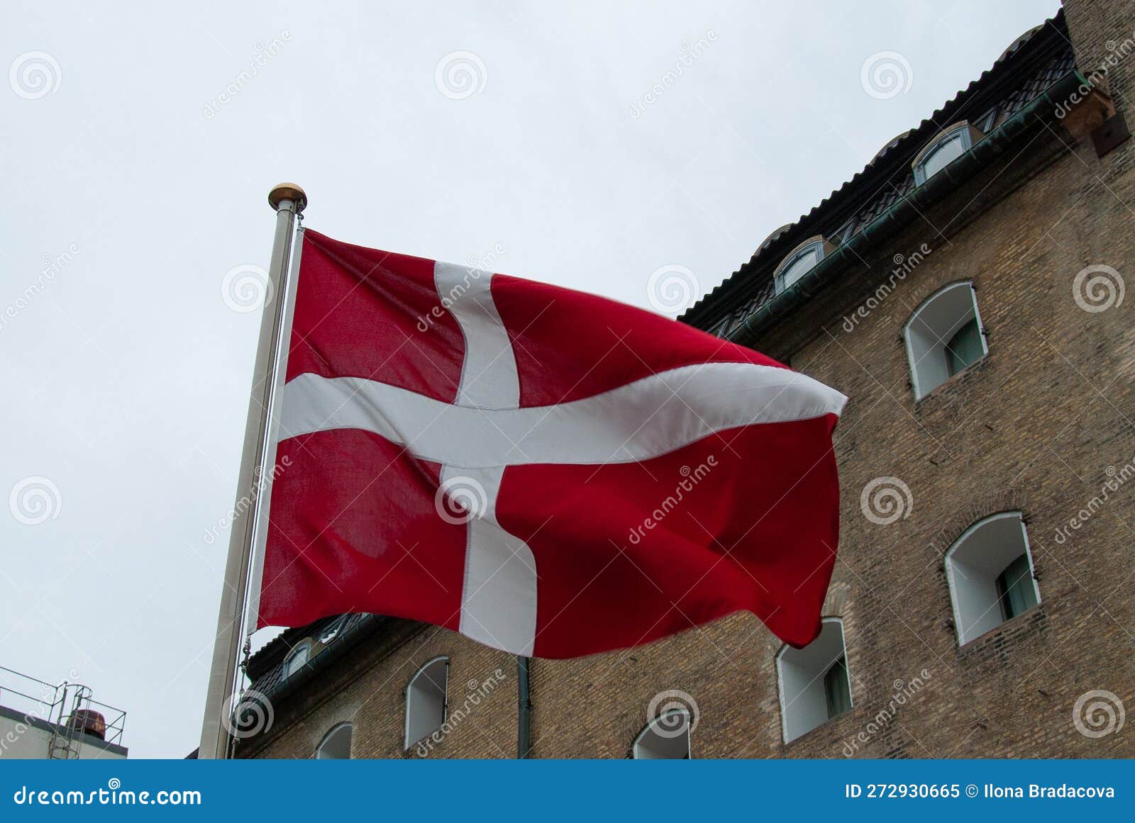 Danish flag editorial image. Image of symbol, nation - 272930665