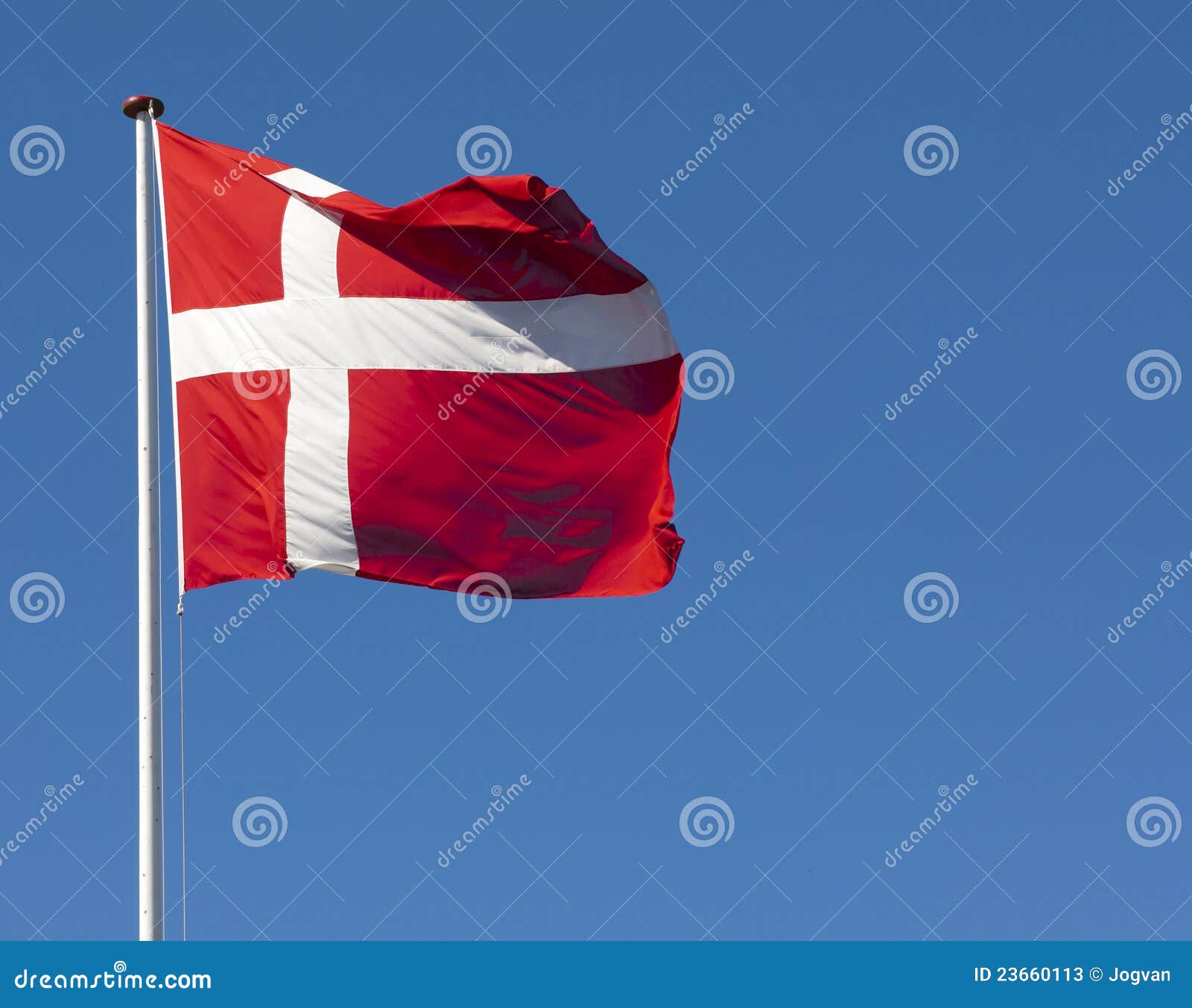The Danish Flag, Dannebrog, Against a Blue Sky Stock Image - Image of ... The Danish Flag, Dannebrog, Against a Blue Sky Stock Image - Image of ...