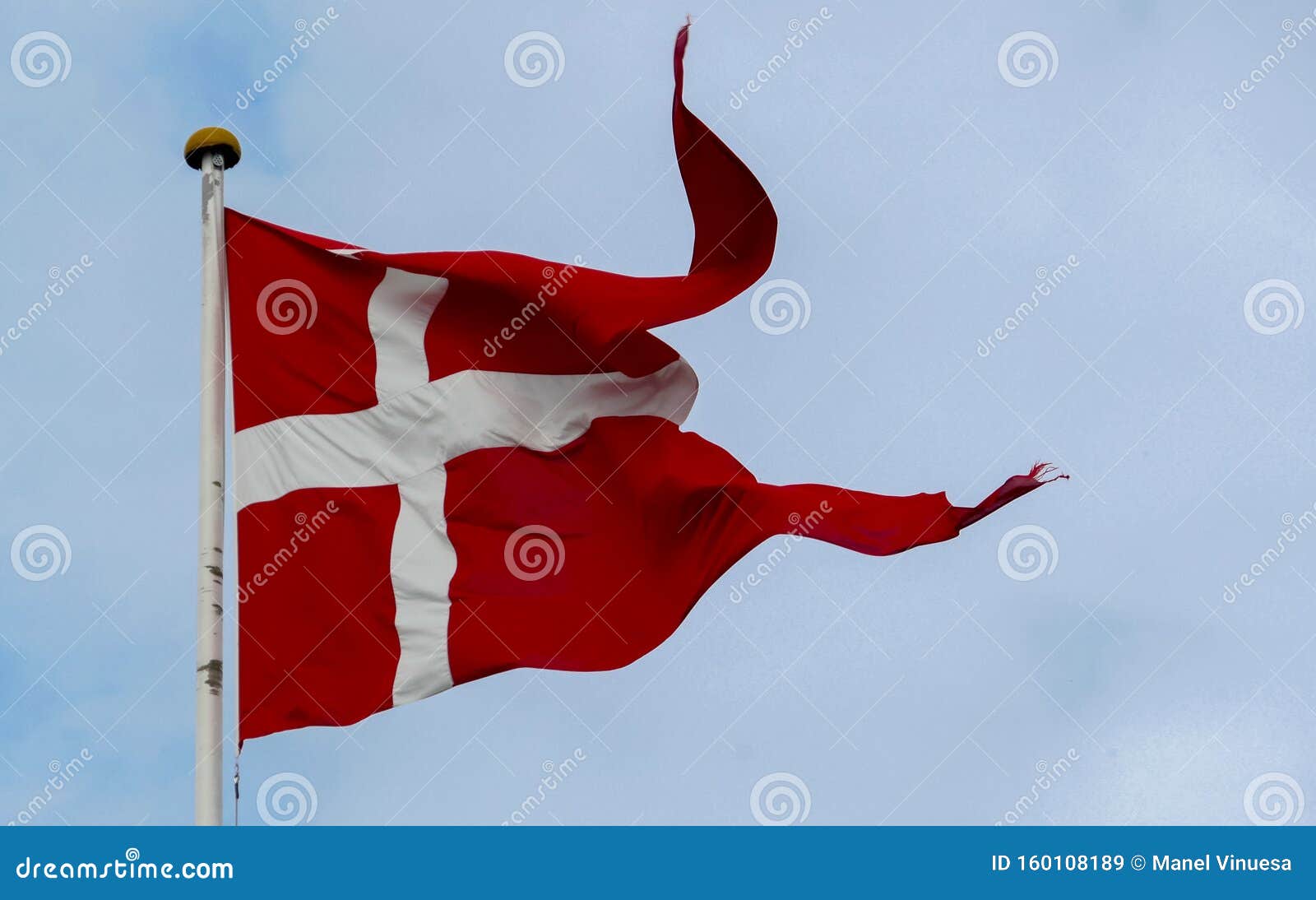 Danish flag waving stock image. Image of color, danish - 160108189