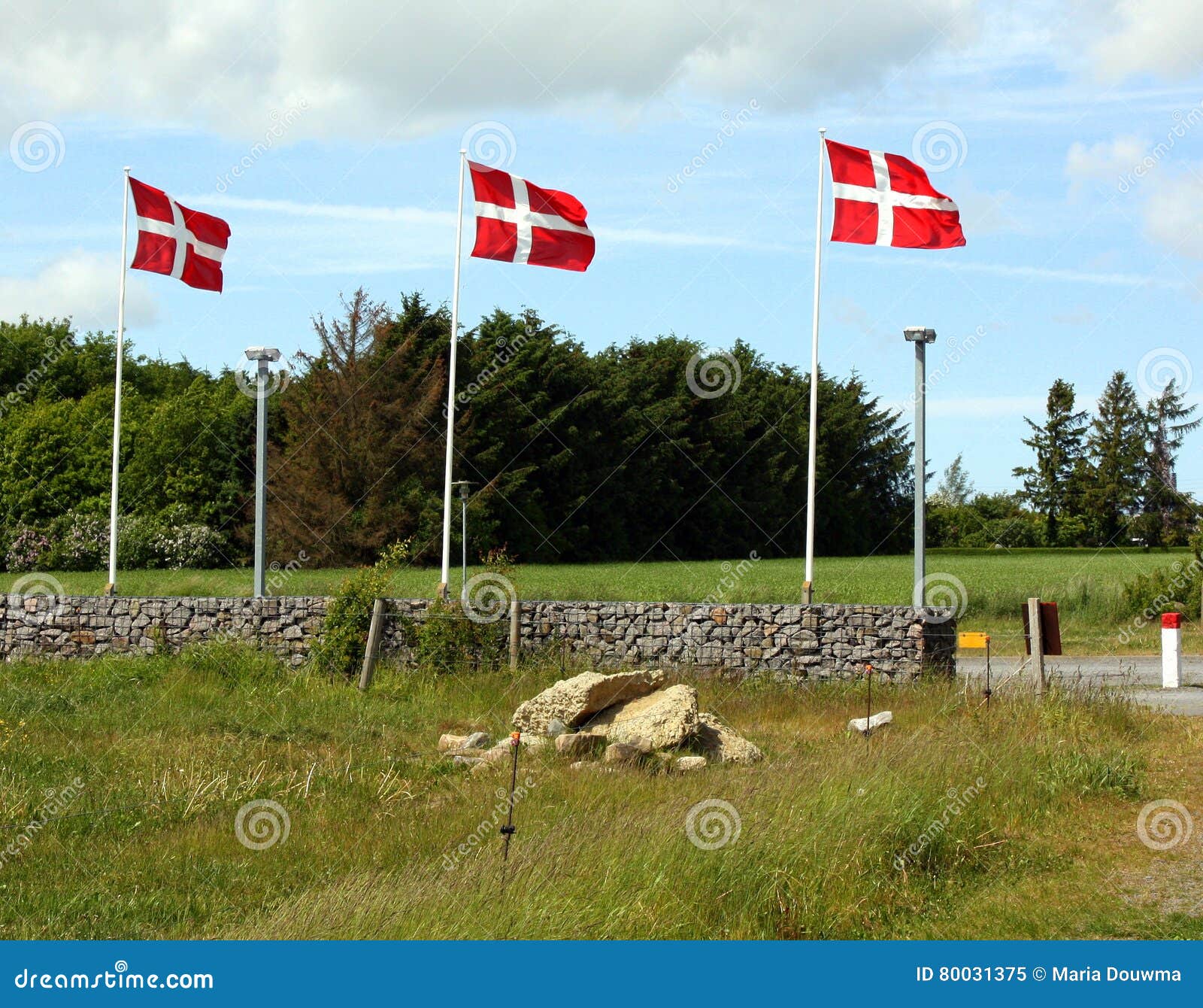 Danish flags stock image. Image of denmark, vacation - 80031375
