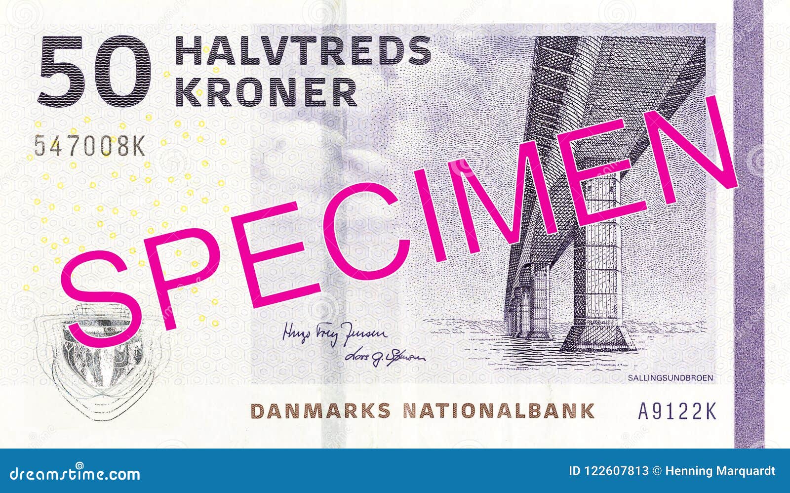 50 Danish Krone Note Obverse Stock Image - Image of closeup, concepts ...