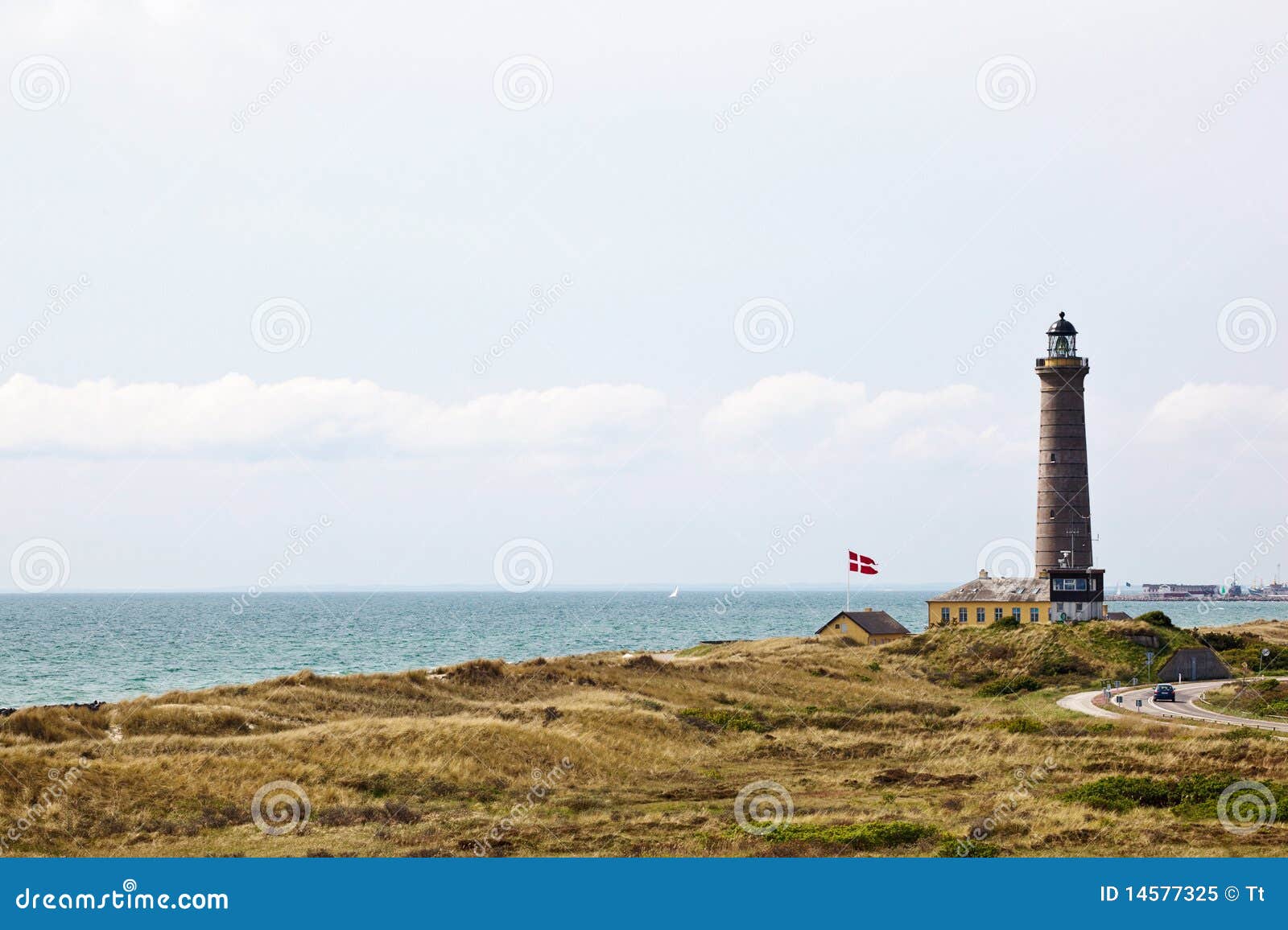 Danish Lighthouse stock image. Image of horizons, architecture - 14577325