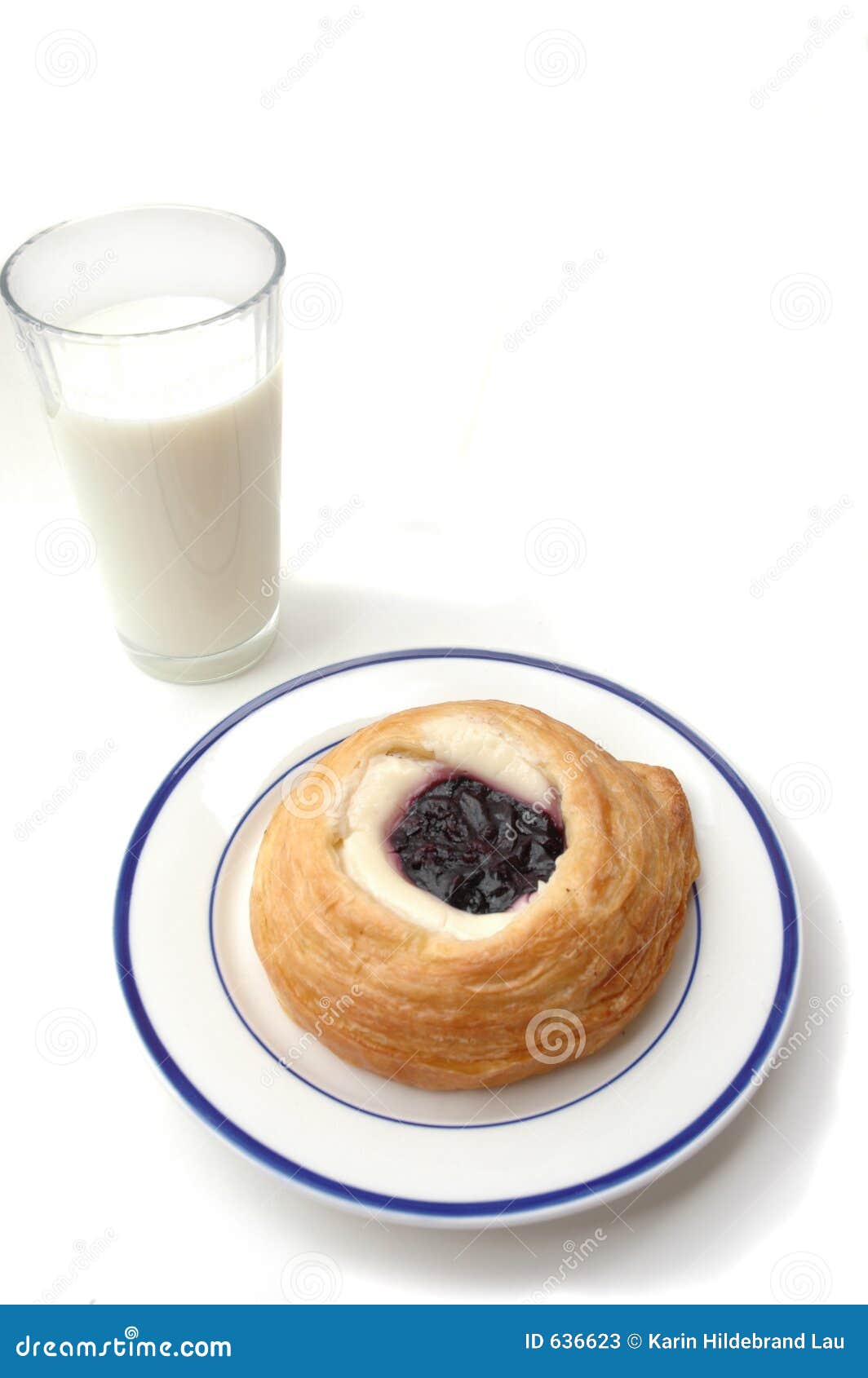 Danish and Milk stock image. Image of continental, sugary - 636623
