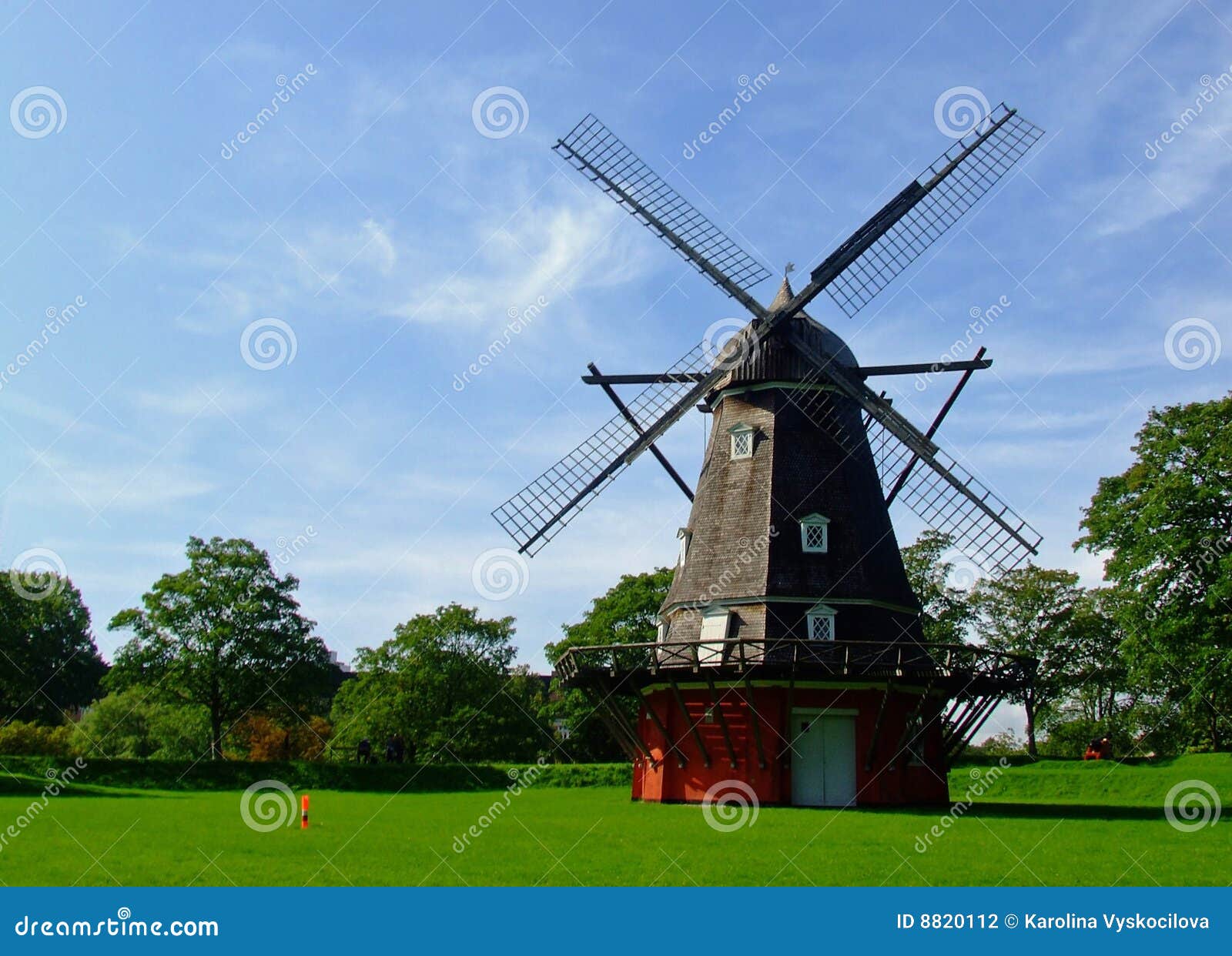 Danish Mill stock photo. Image of denmark, rural, mill - 8820112