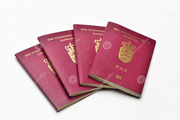 Danish Passports stock photo. Image of identify, legal - 61992838