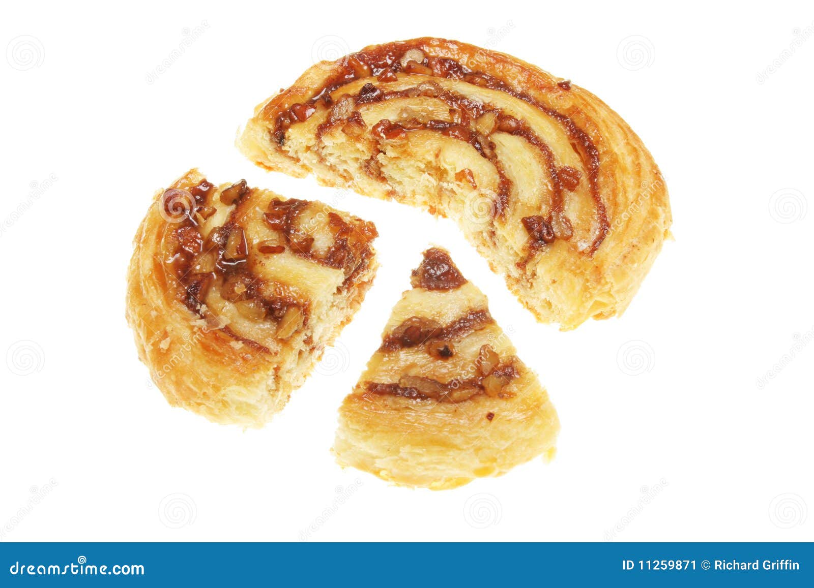 Danish pastry sections stock image. Image of portion - 11259871