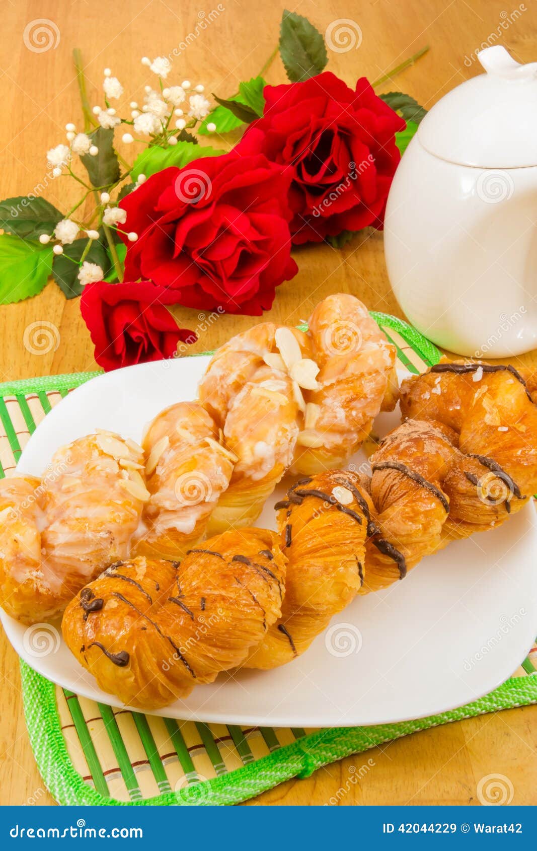 Danish Pastry Twist on Tabletop Stock Image - Image of danish, gourmet ...